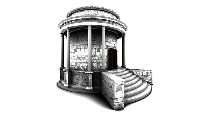 3D model Temple of Vesta VR / AR / low-poly | CGTrader