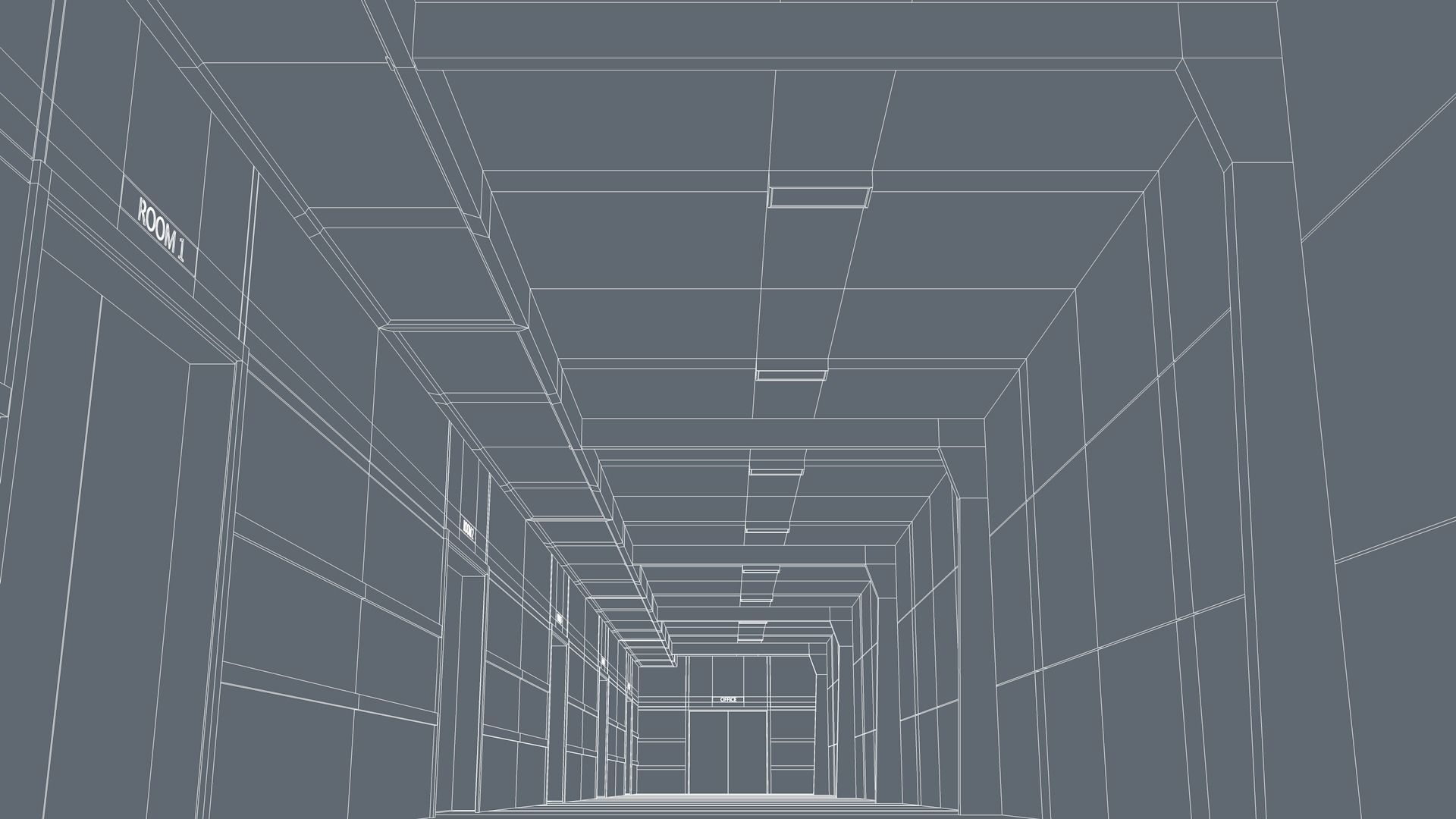 3D model Futuristic Apartment Corridor VR / AR / low-poly | CGTrader