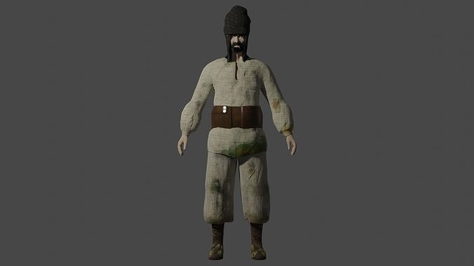 Human Character Old Shepherd free VR / AR / low-poly 3D model | CGTrader