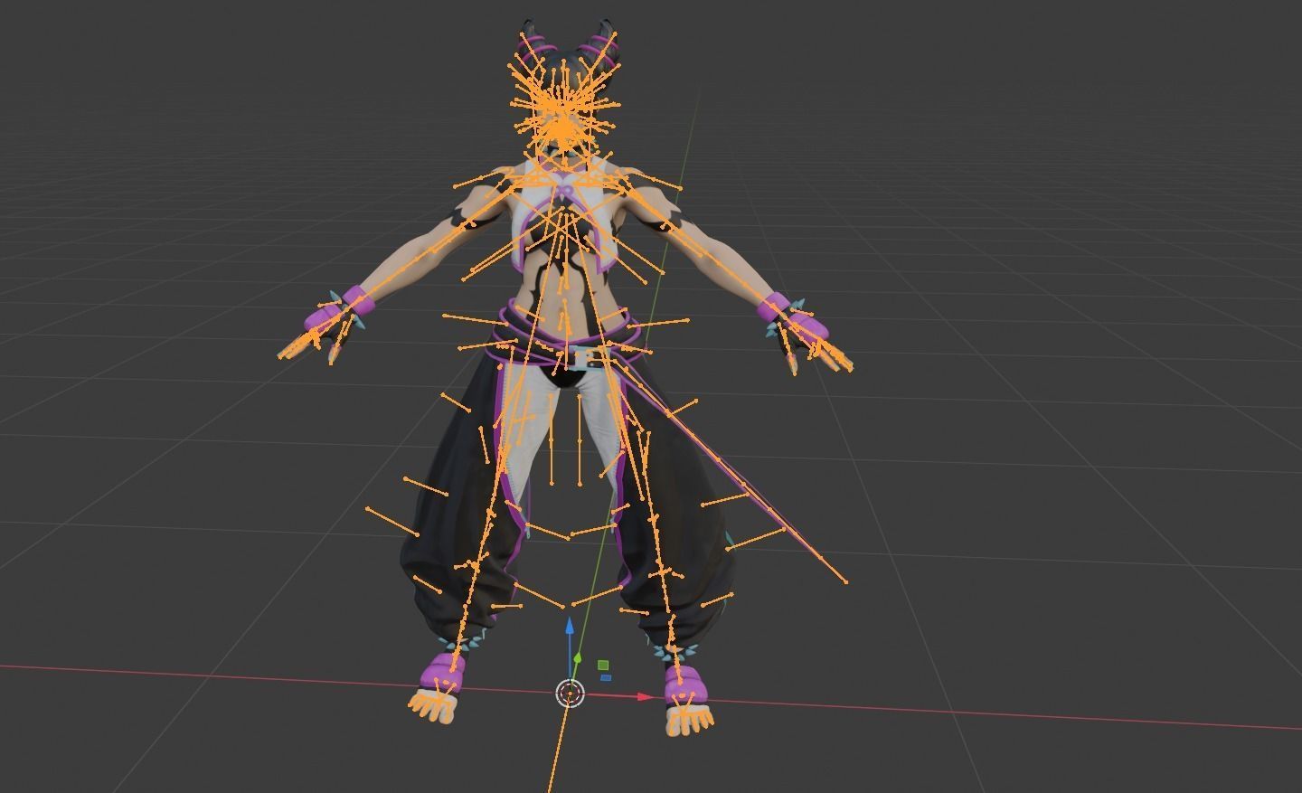 Juri SF6 3D model animated rigged | CGTrader