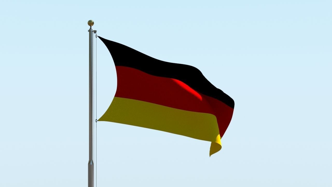 Animated Germany Flag 3D model animated | CGTrader