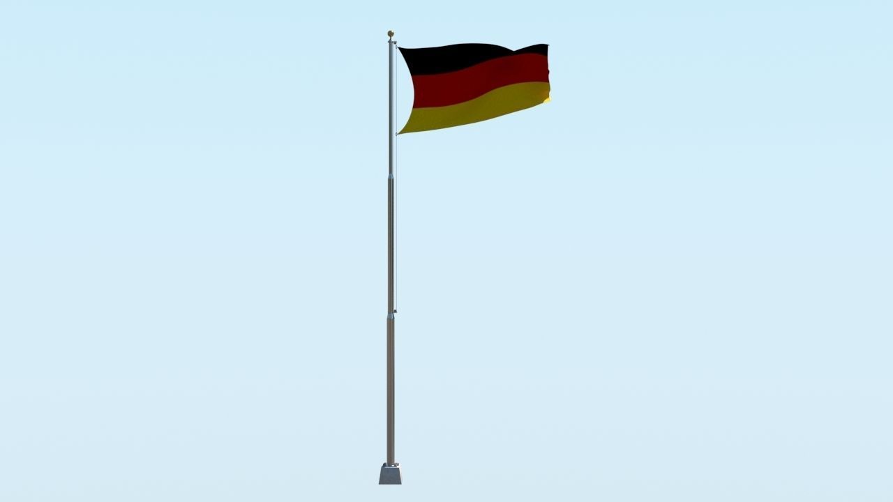Animated Germany Flag 3D model animated | CGTrader
