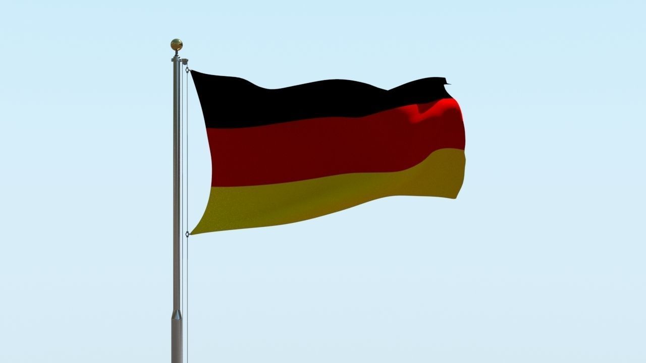 Animated Germany Flag 3D model animated | CGTrader
