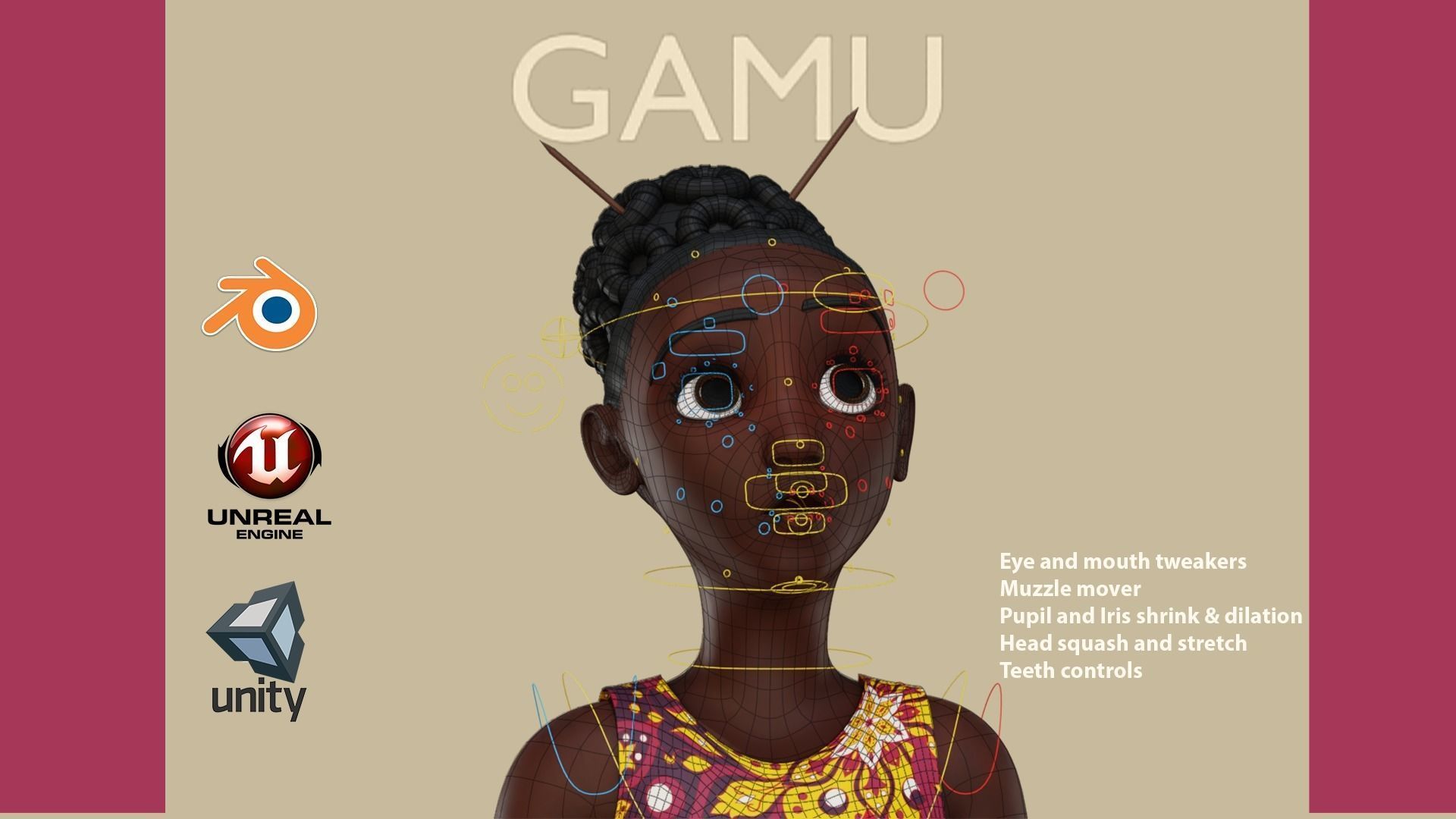 3D model GAMU RIG BLENDER VERSION VR / AR / low-poly | CGTrader