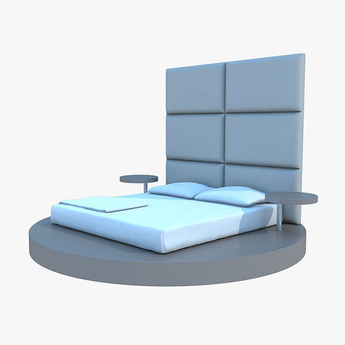 3D model 3D Modern Bed Model VR / AR / low-poly | CGTrader