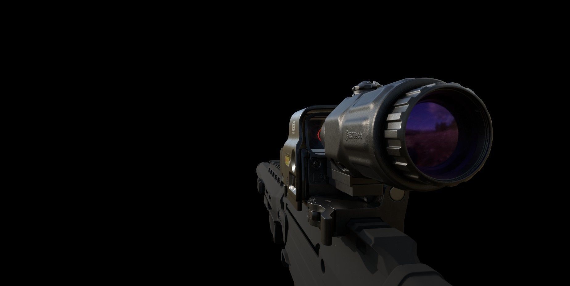 3D model EOTech HHS1 EXPS3-0 Scope G33 Lowpoly GameReady 3d model VR ...