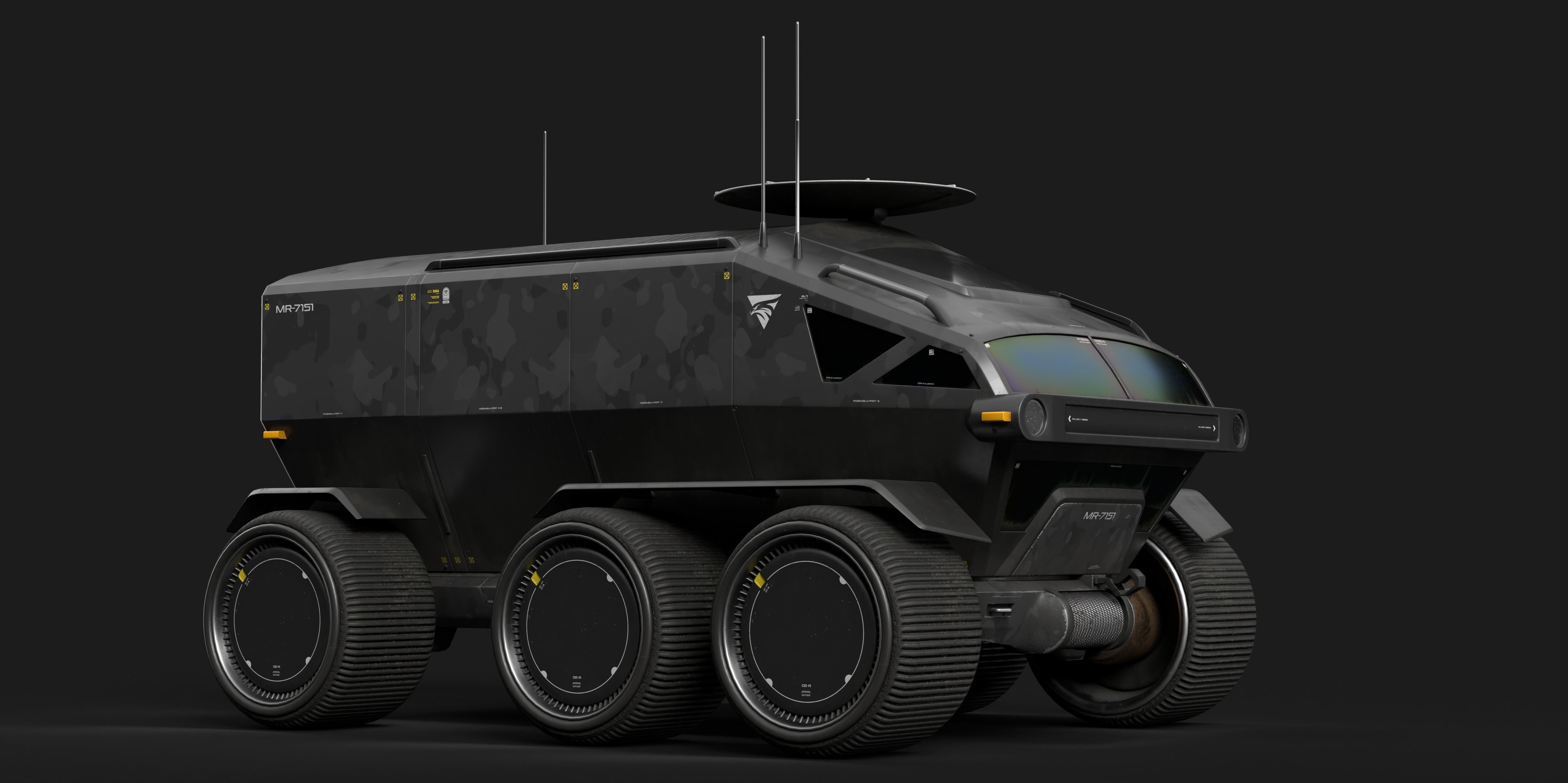 Toyota Lunar Cruiser Jaxa Moon Rover 3D 8K with Textures 3D model ...