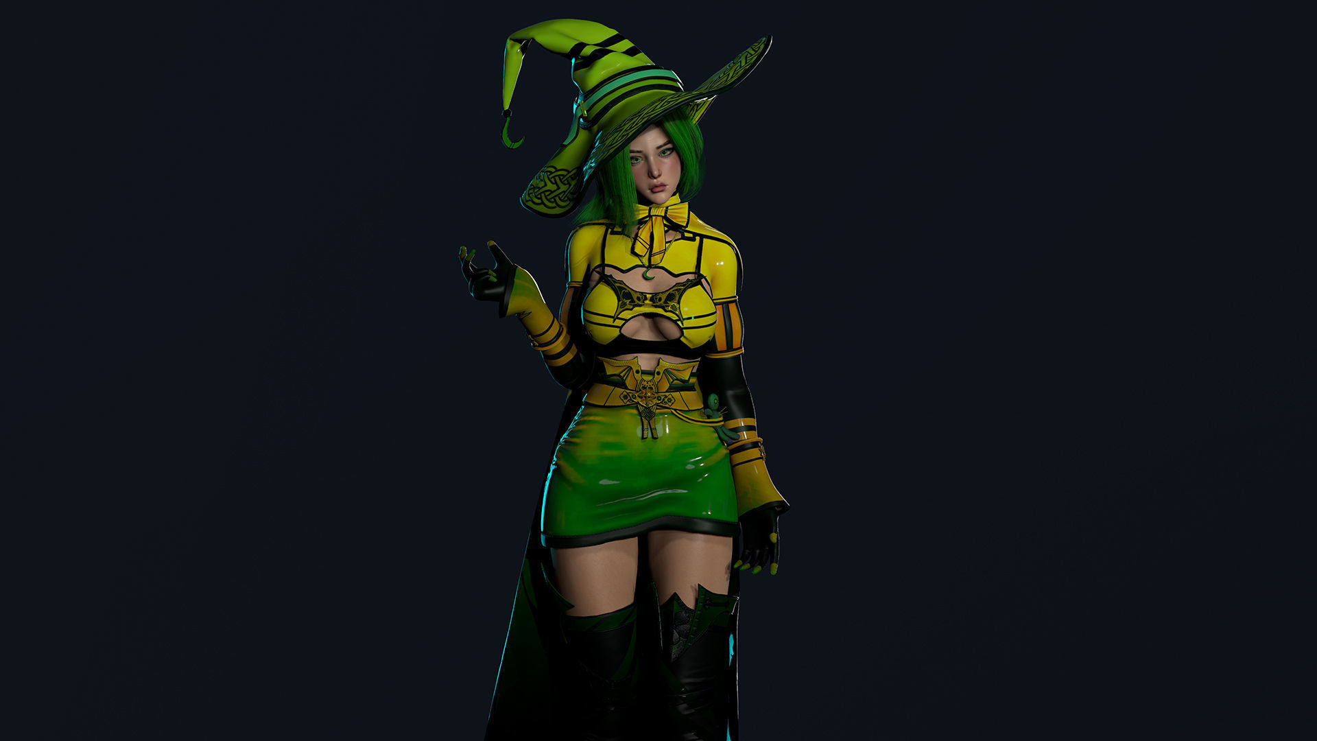 3D model Witch VR / AR / low-poly | CGTrader