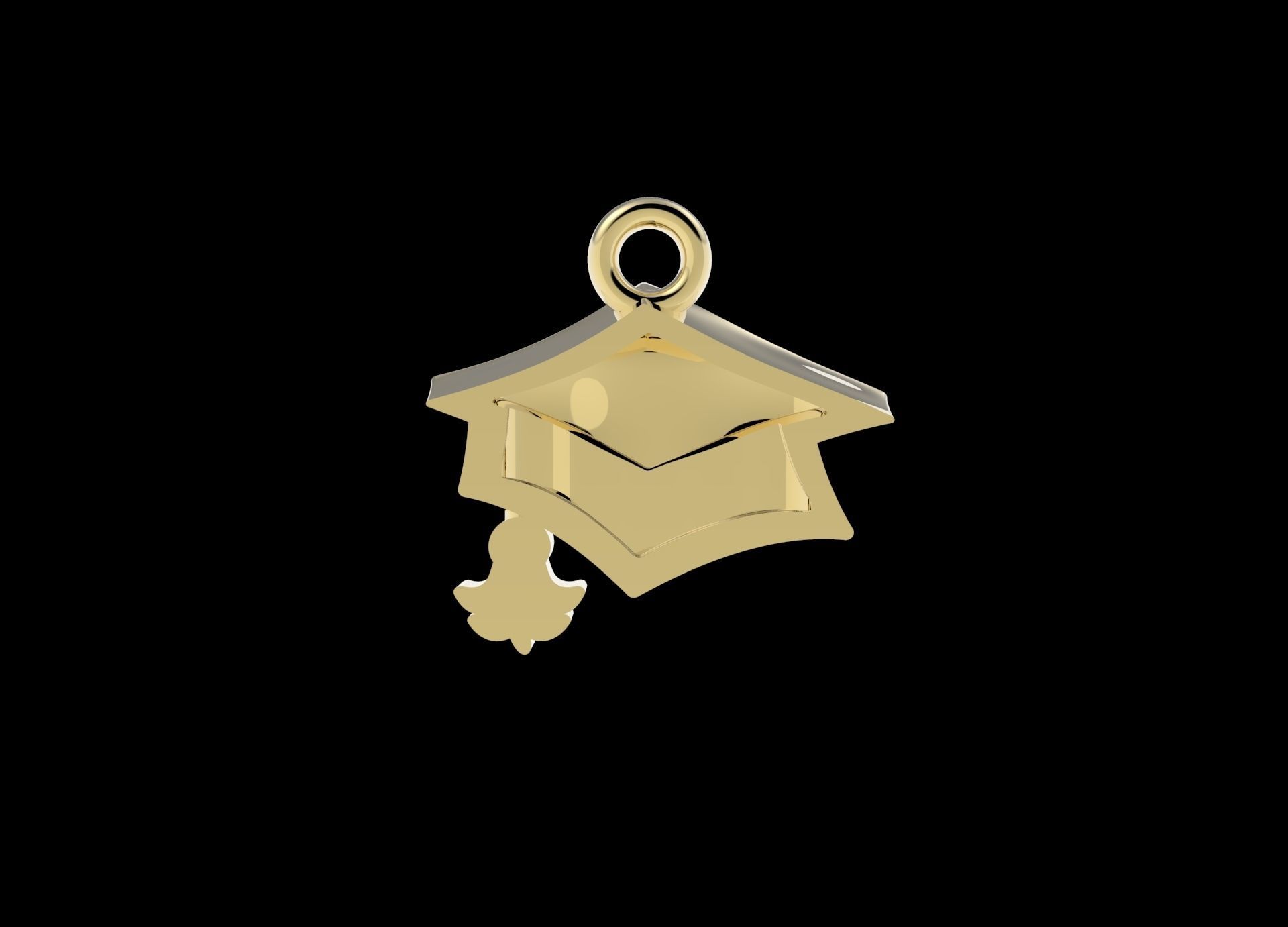 Graduation Charm ready to print 3D model 3D printable | CGTrader