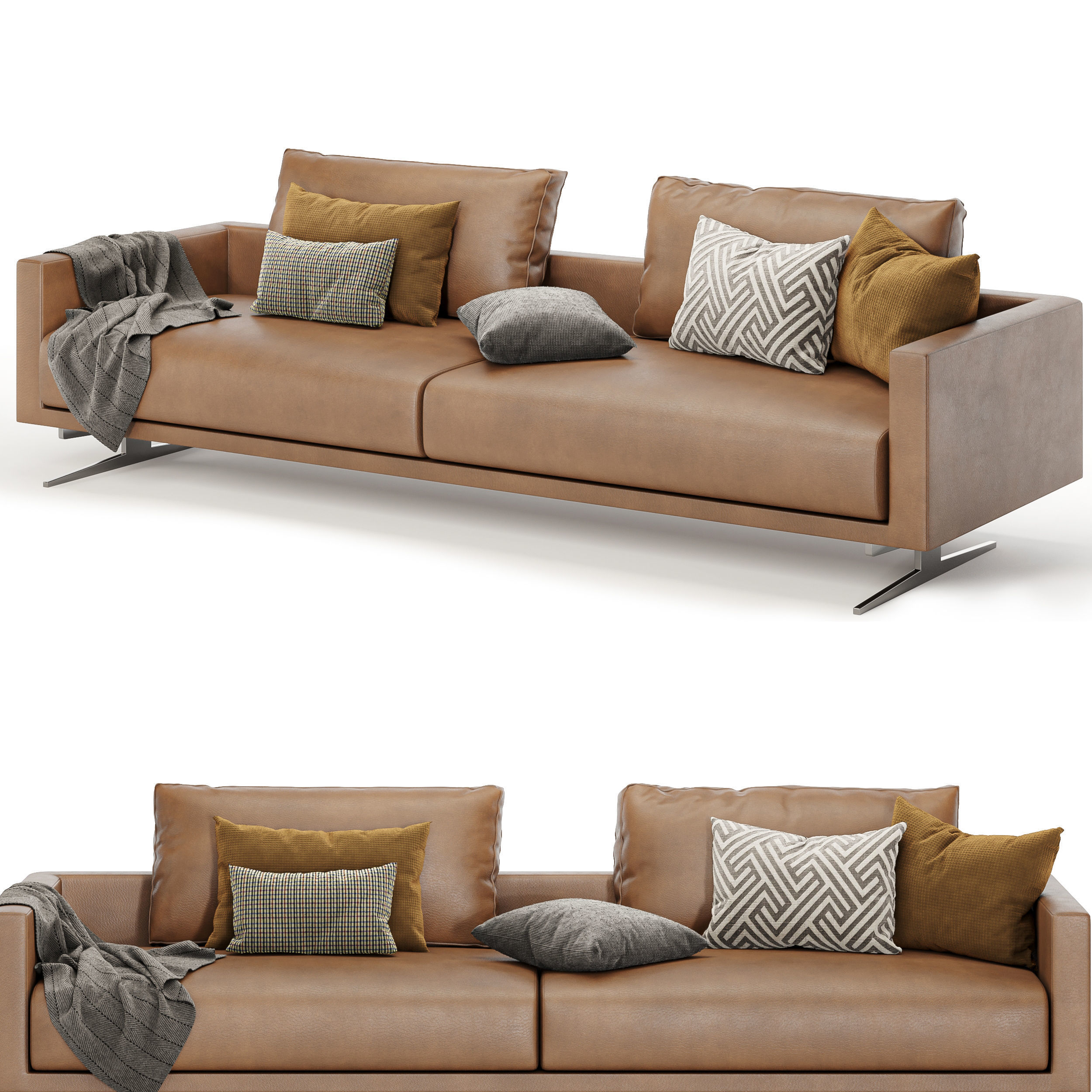 campiello sofa by flexform 3D model | CGTrader