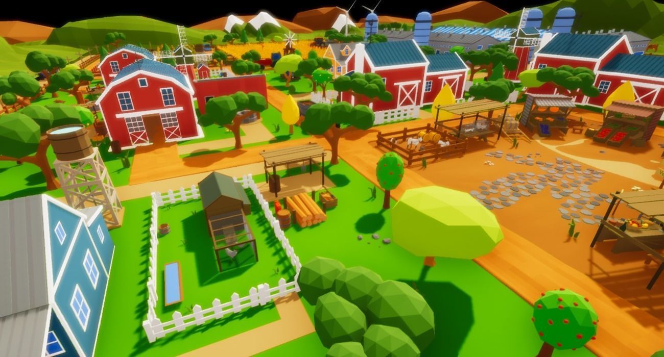 3D model Rancho Farm VR / AR / low-poly | CGTrader