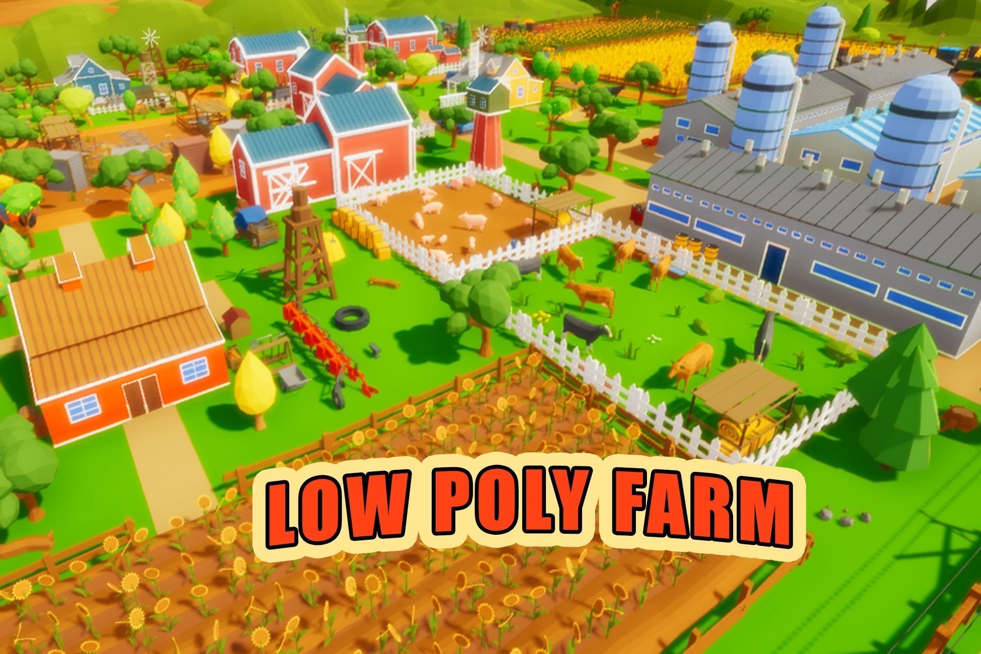 3D model Rancho Farm VR / AR / low-poly | CGTrader