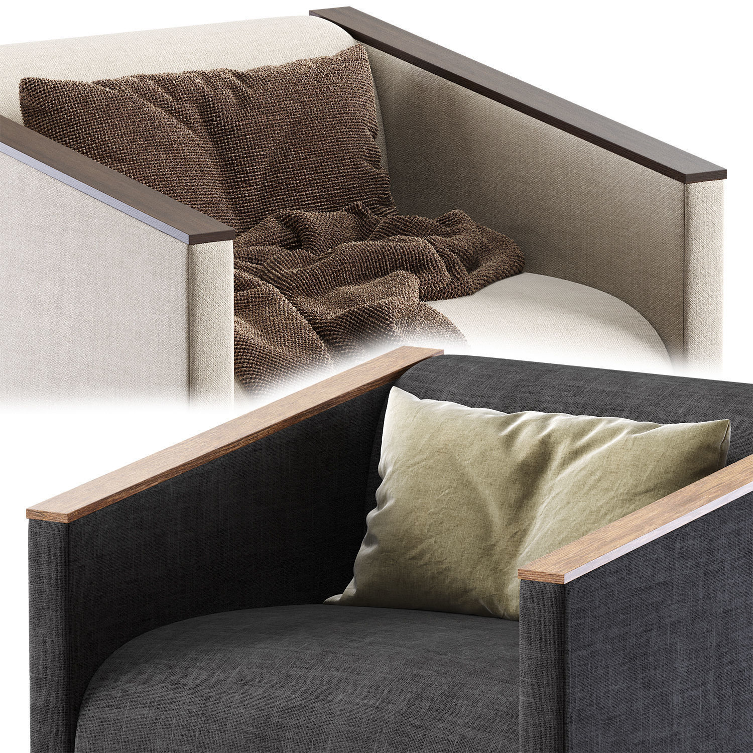 Armchair RONDO by Cazarina Interiors 3D model | CGTrader