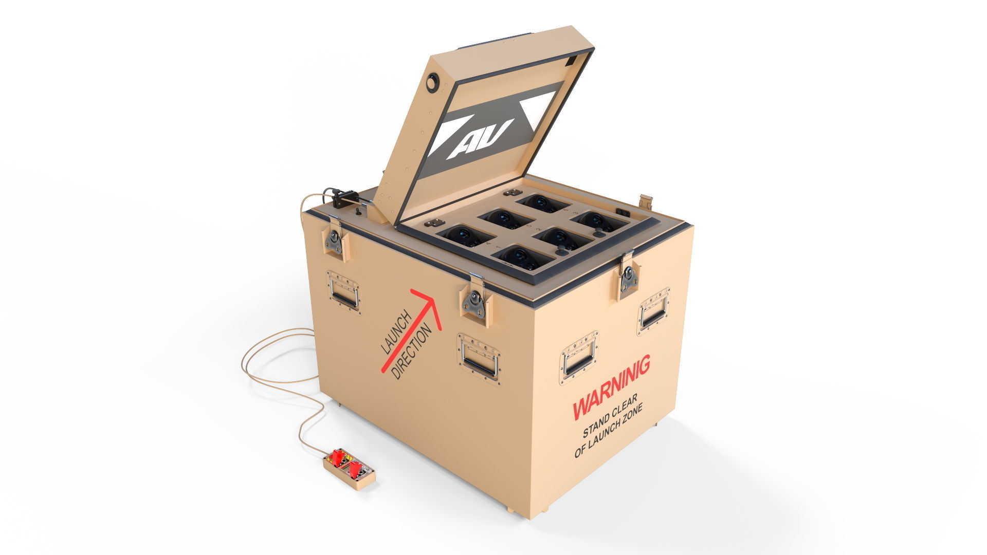 AeroVironment Multi-Pack Launcher and Switchblade 300 drone 3D model ...