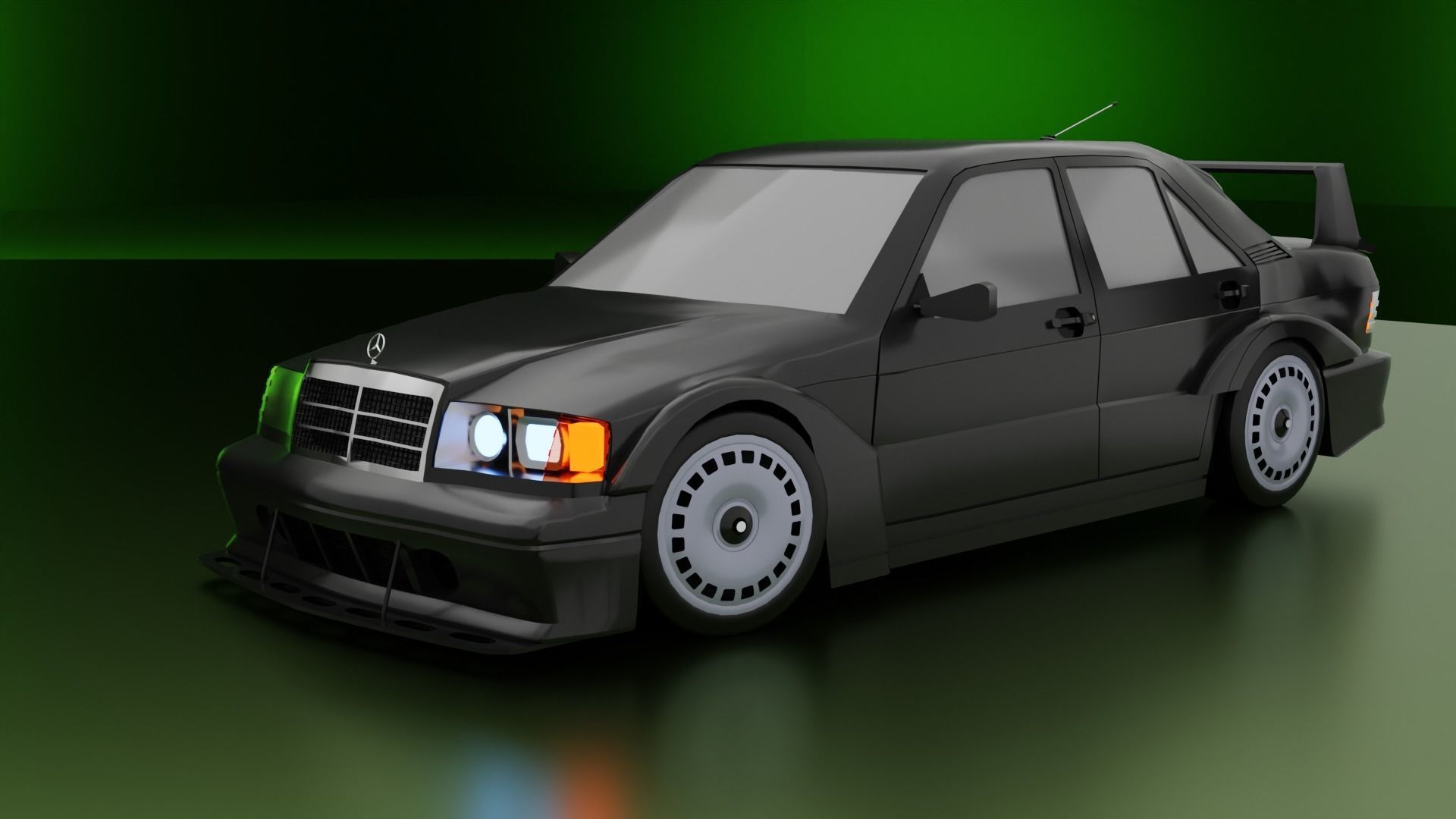 3D model Mercedes Benz 190E Evolution II DTM W201 1992 VR / AR / low-poly | CGTrader