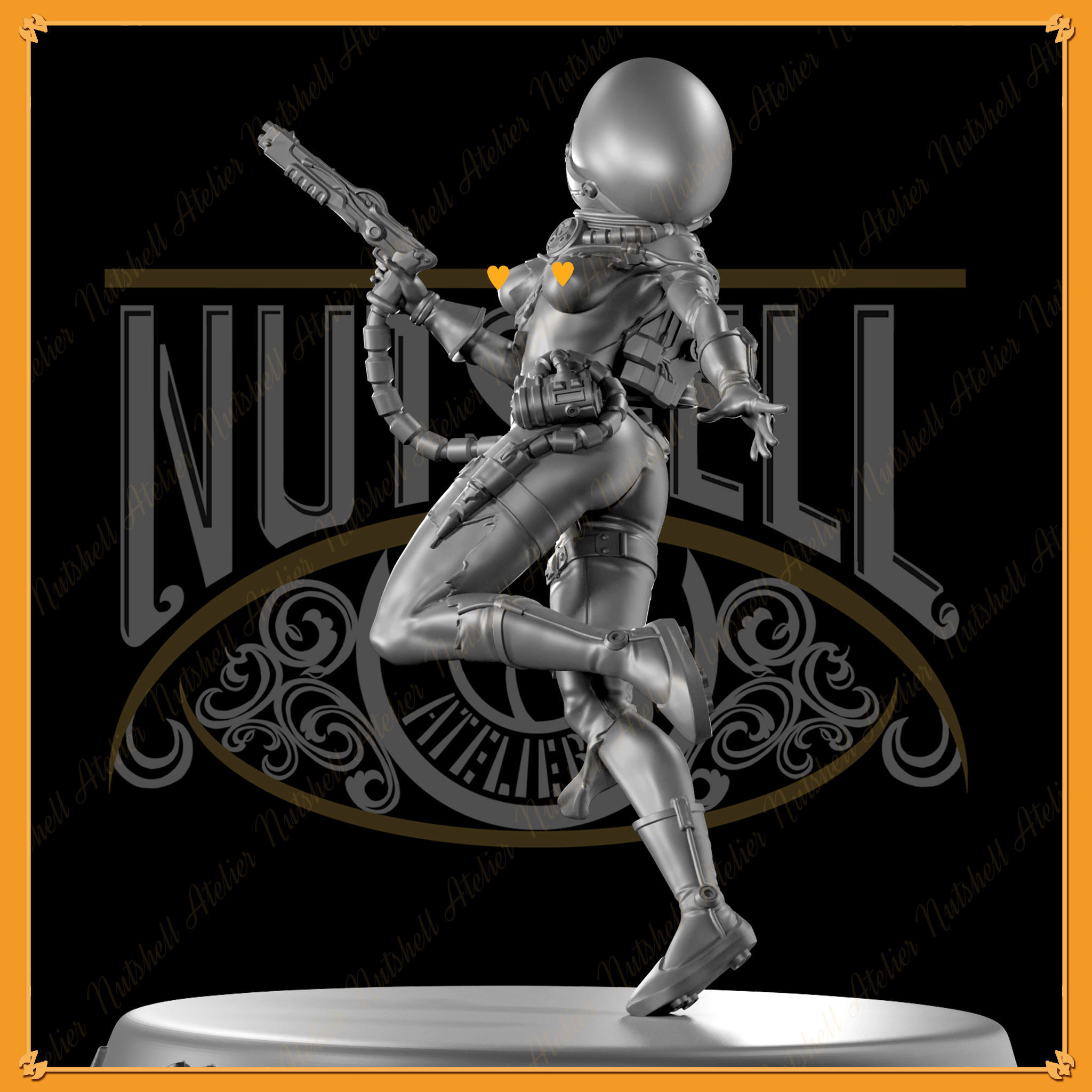 Nutshell Atelier - Space girl - figure only - NSFW 3D model 3D printable | CGTrader