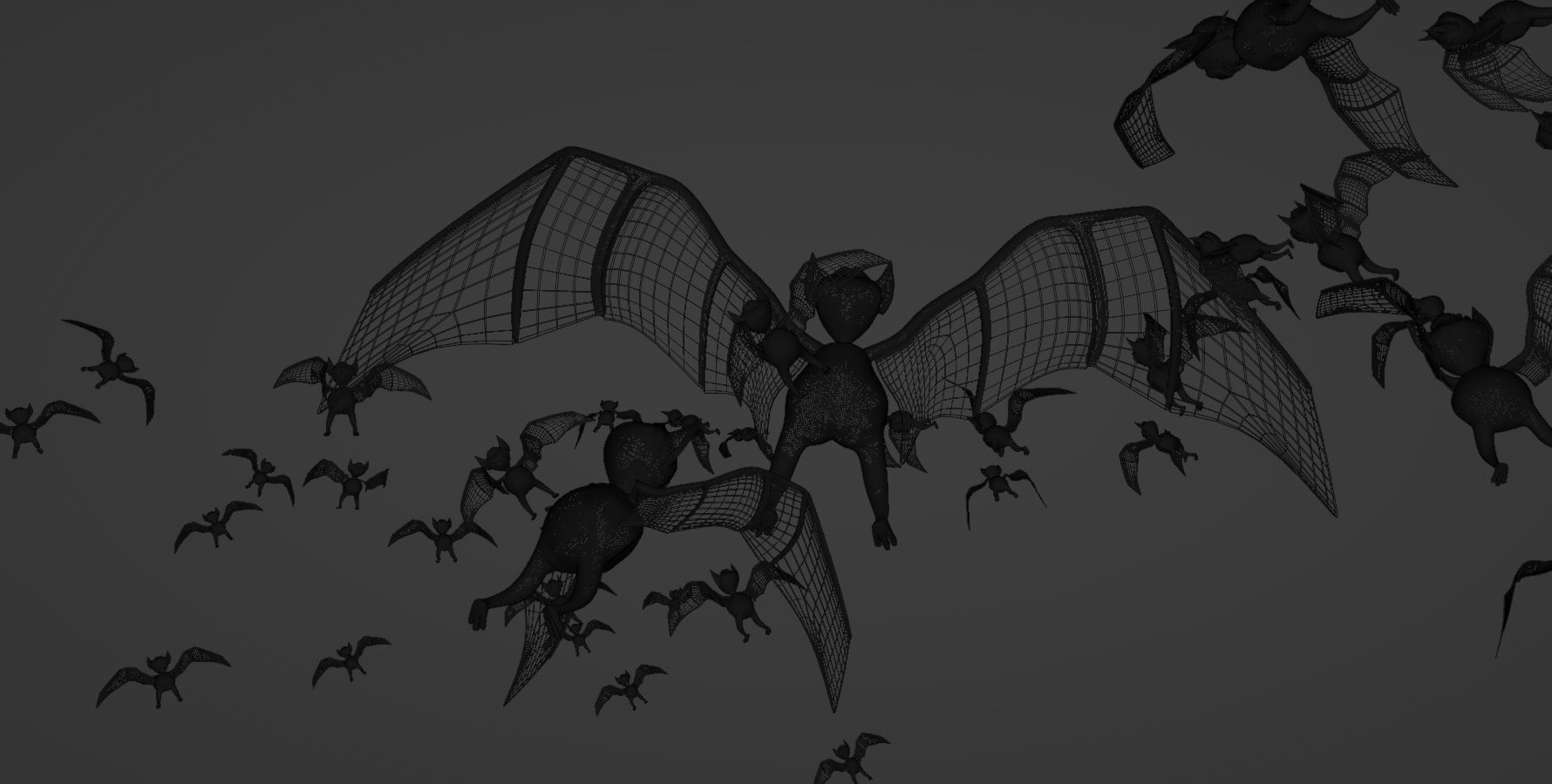 3D model Mythical Black Sun Giant Bat VR / AR / low-poly | CGTrader