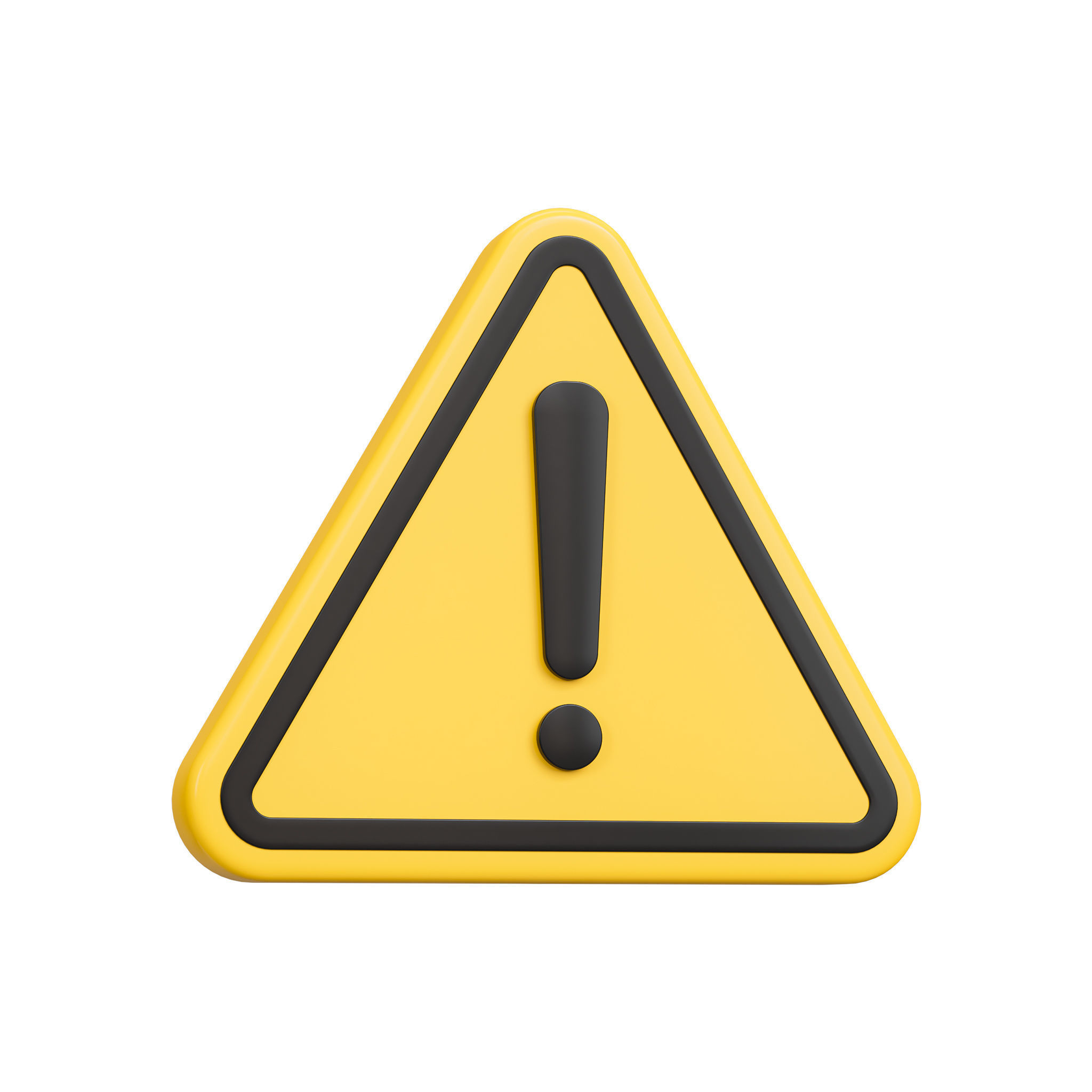 3D model Warning sign VR / AR / low-poly | CGTrader
