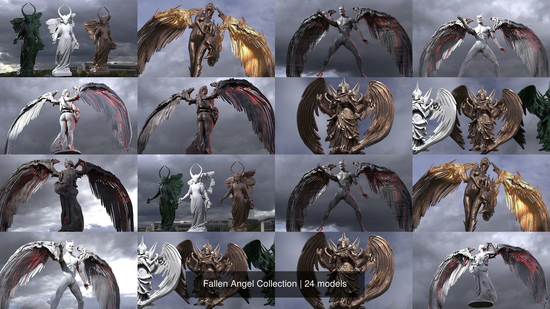 Fallen Angel Collection | CGTrader