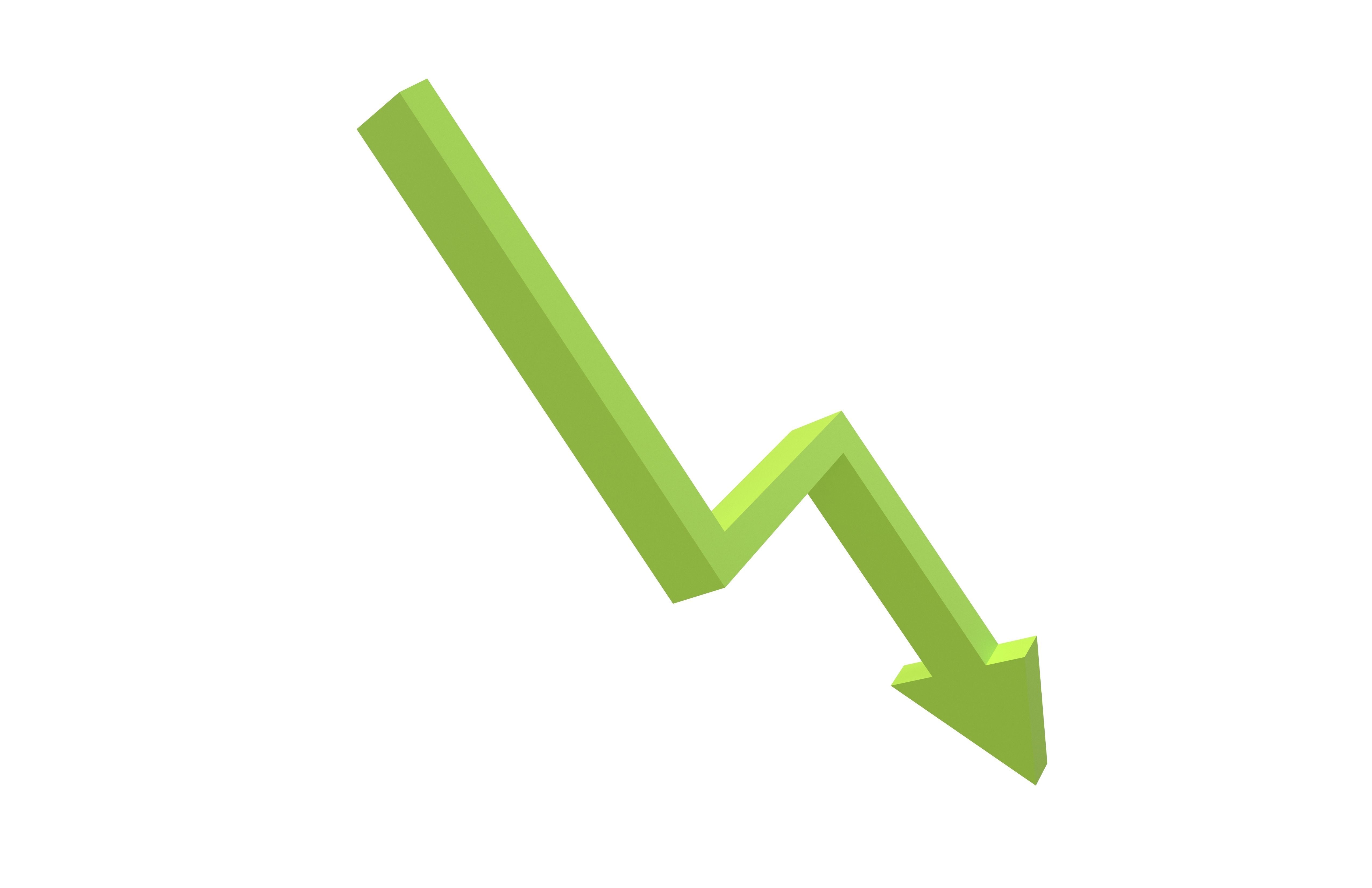 3D model Decrease Arrow Symbol v1 001 VR / AR / low-poly | CGTrader