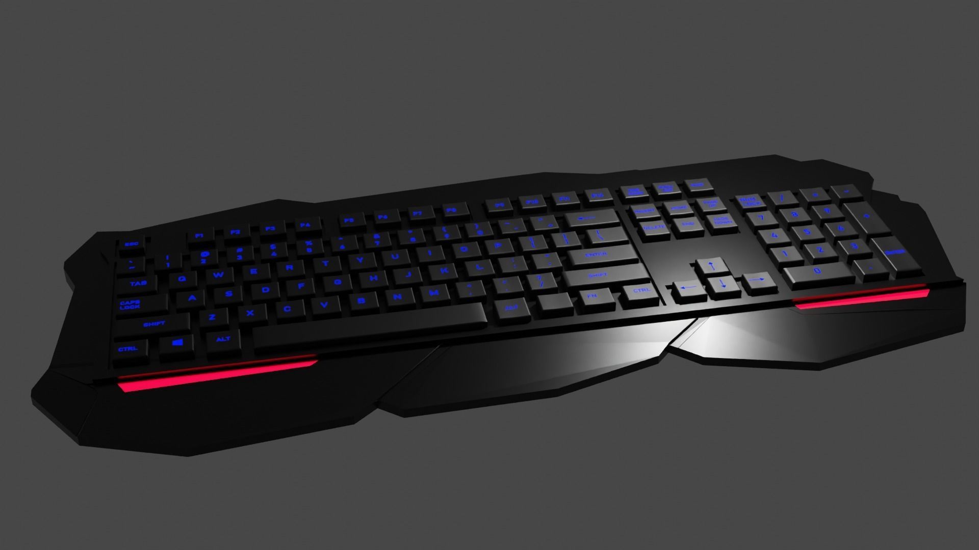 3D model RGB KEYBORD VR / AR / low-poly | CGTrader