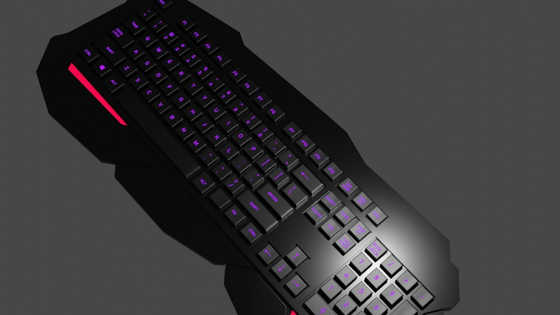 3D model RGB KEYBORD VR / AR / low-poly | CGTrader
