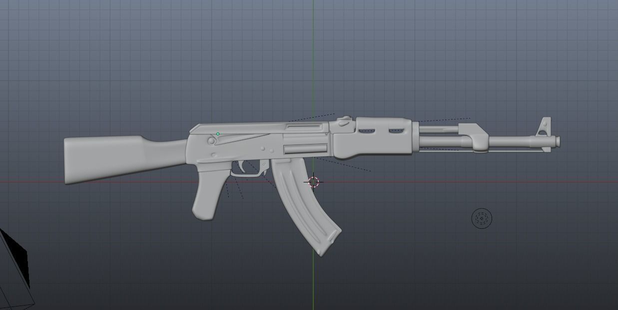 AK47 model ak - rifle free 3D model | CGTrader