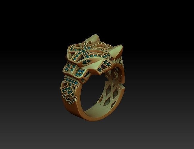 Panther Ring 3D model | CGTrader