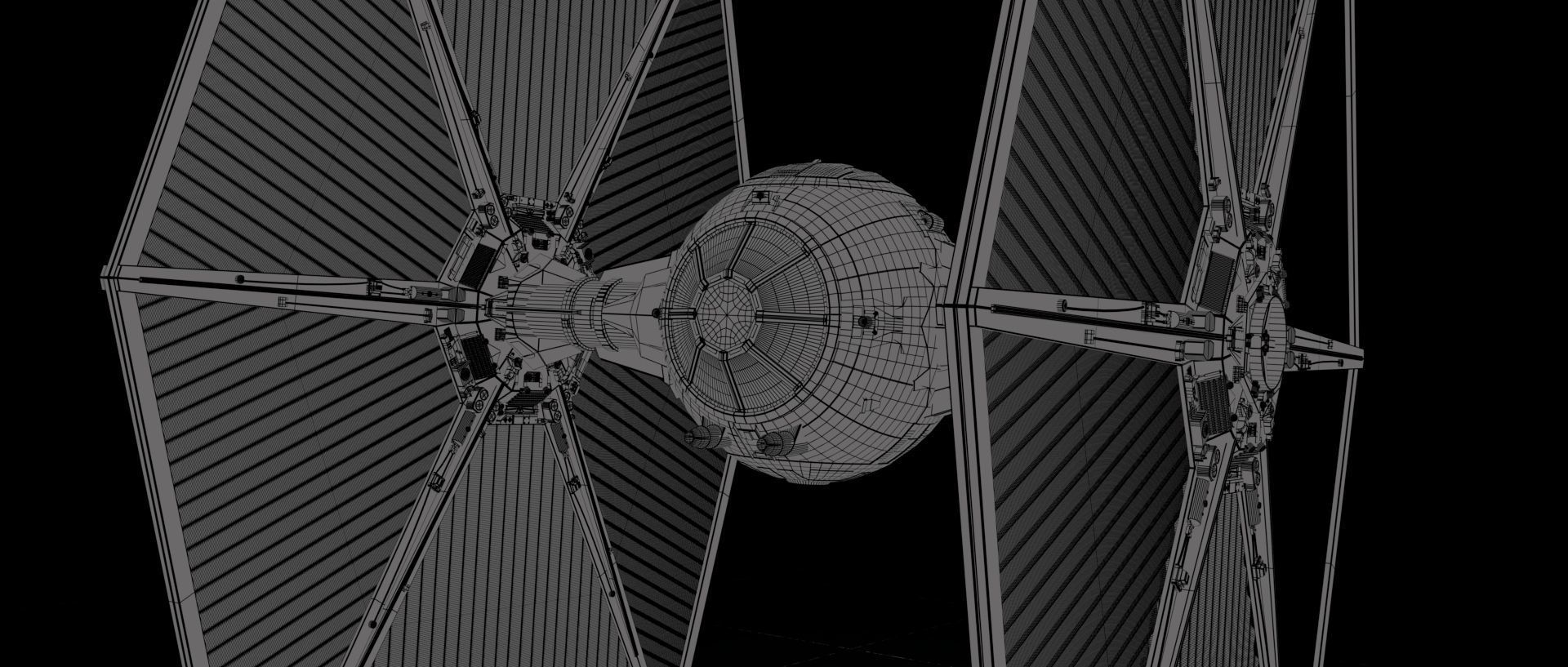 TIE starfighter Star Wars 3D model | CGTrader