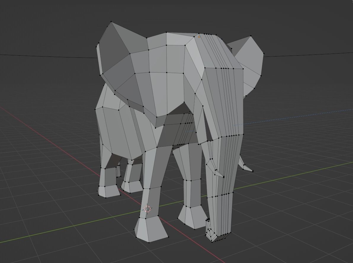 3D model Low Poly Elephant Low-poly 3D model VR / AR / low-poly | CGTrader
