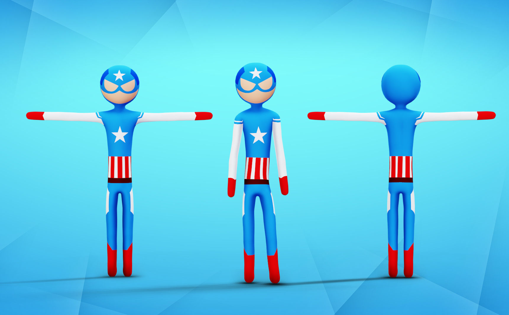 3D model Stickman Pack VR / AR / low-poly | CGTrader