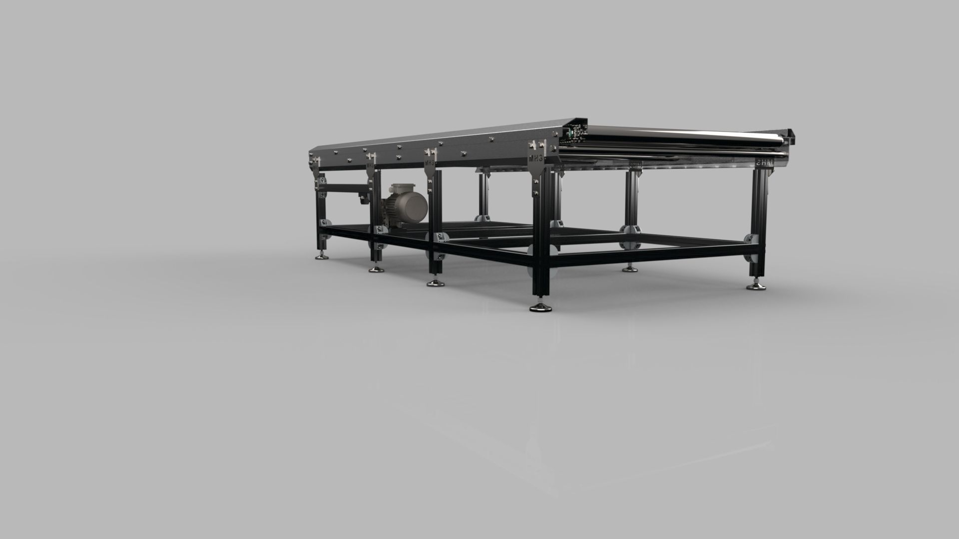 Roller Conveyor 1000mm 3D model 3D model rigged | CGTrader