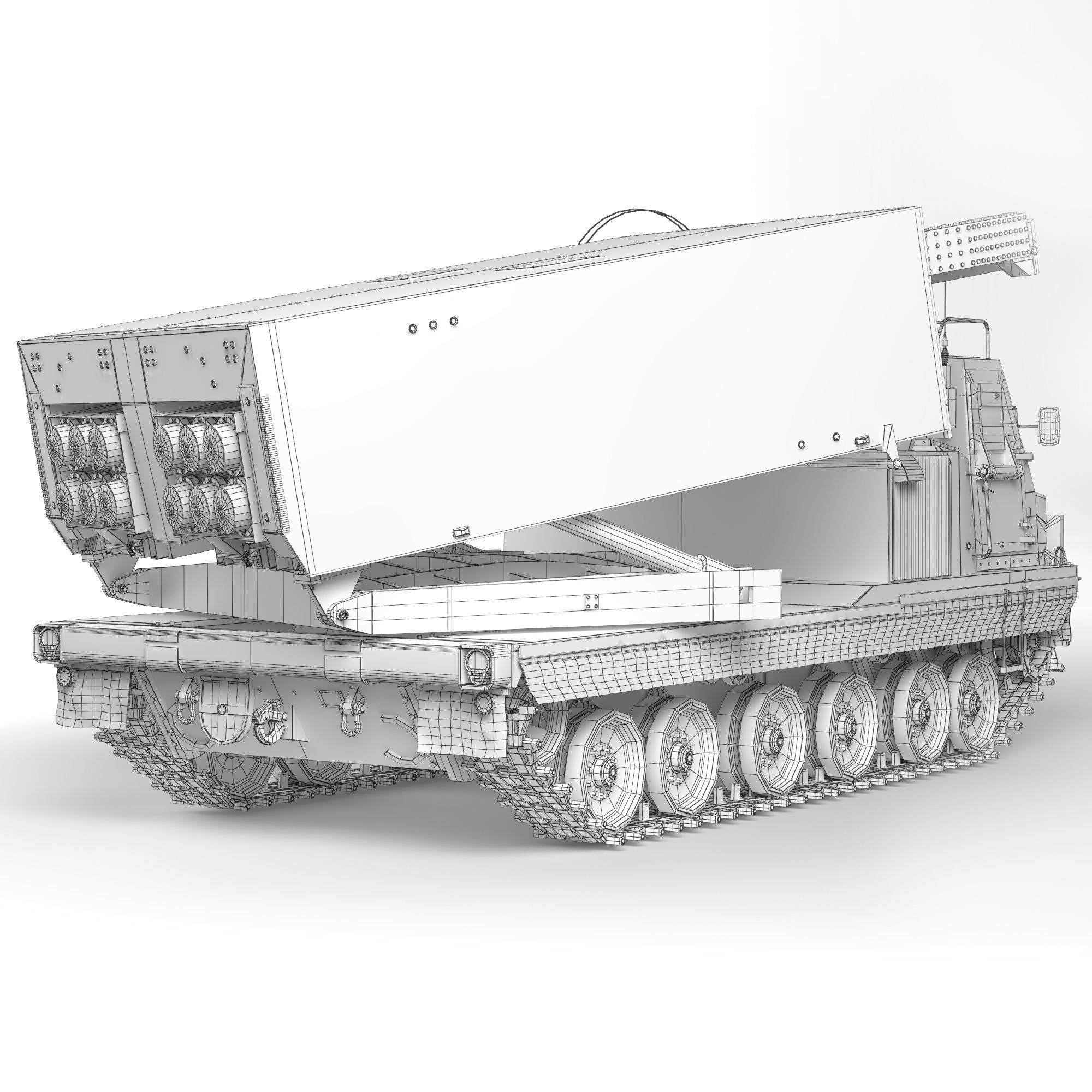 MLRS Mars II 1996 3D model | CGTrader