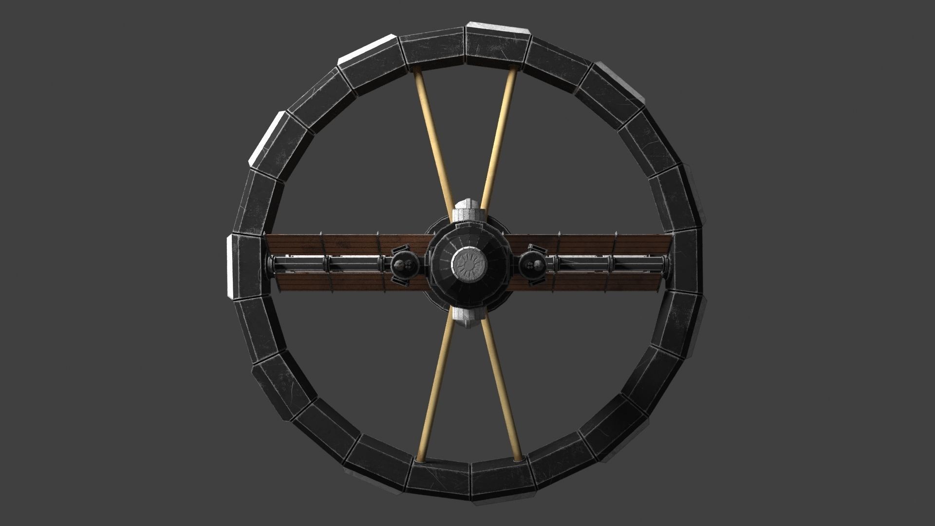 3D model Space Station ACHIMI VR / AR / low-poly | CGTrader