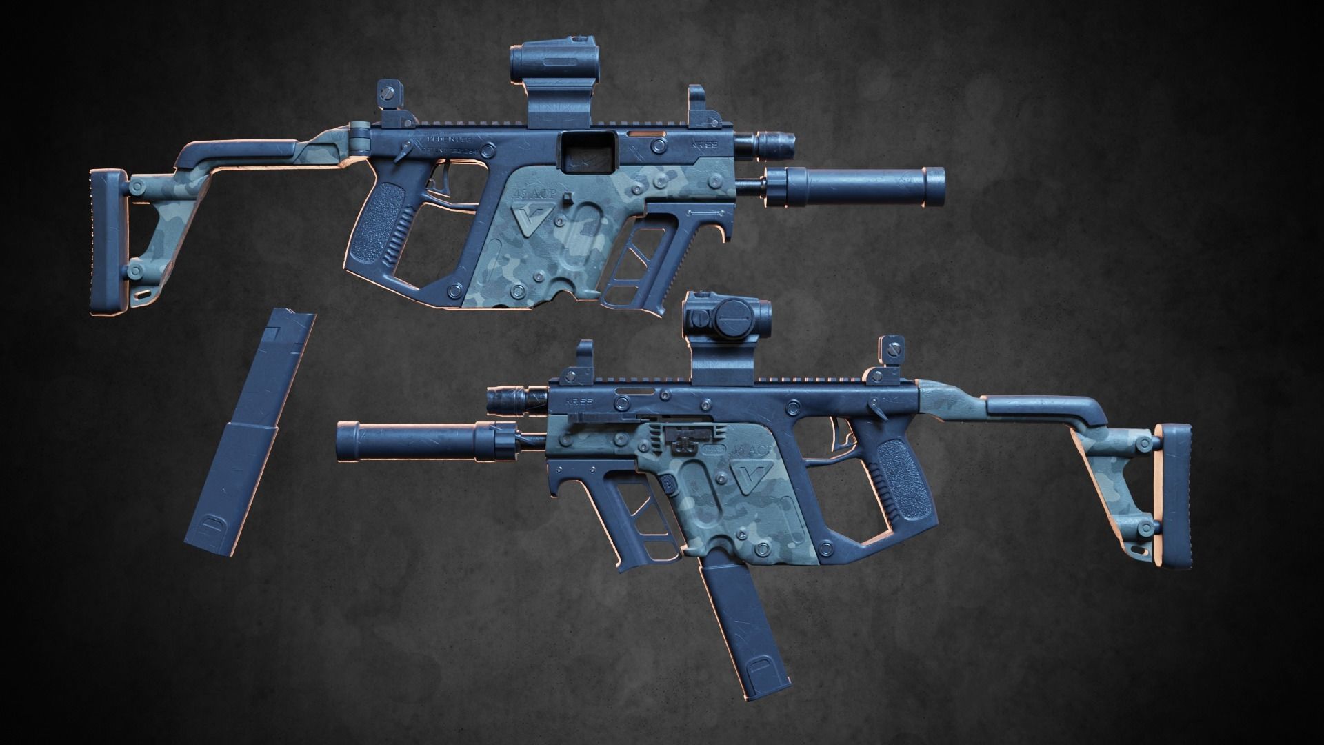 3D model Kriss Vector VR / AR / low-poly | CGTrader