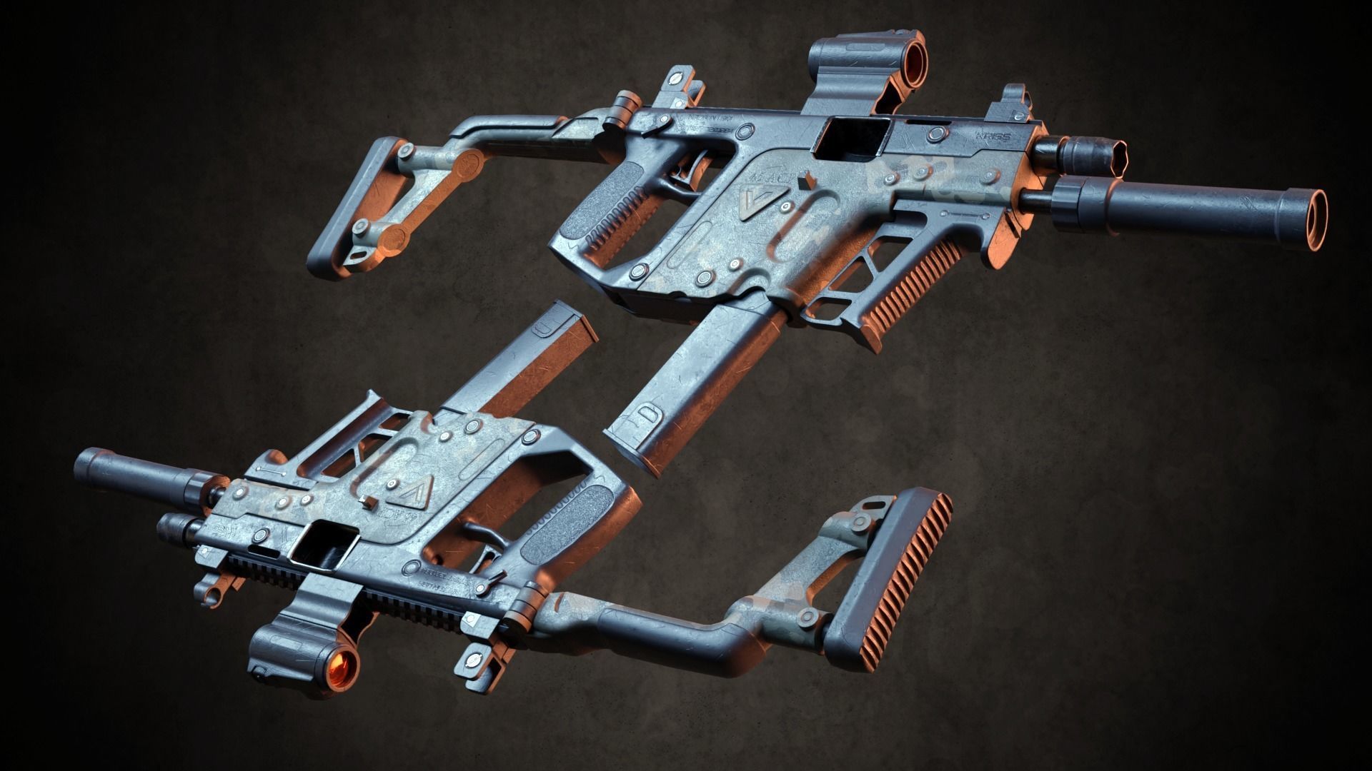 3D model Kriss Vector VR / AR / low-poly | CGTrader