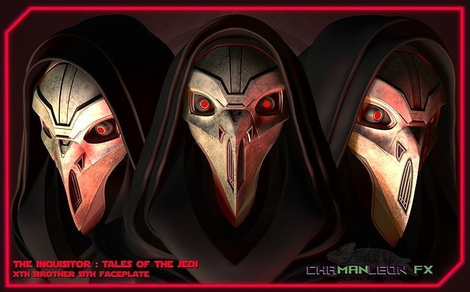 Xth Brother Mask of Inquisitor from Tales of the Jedi 3D model 3D ...