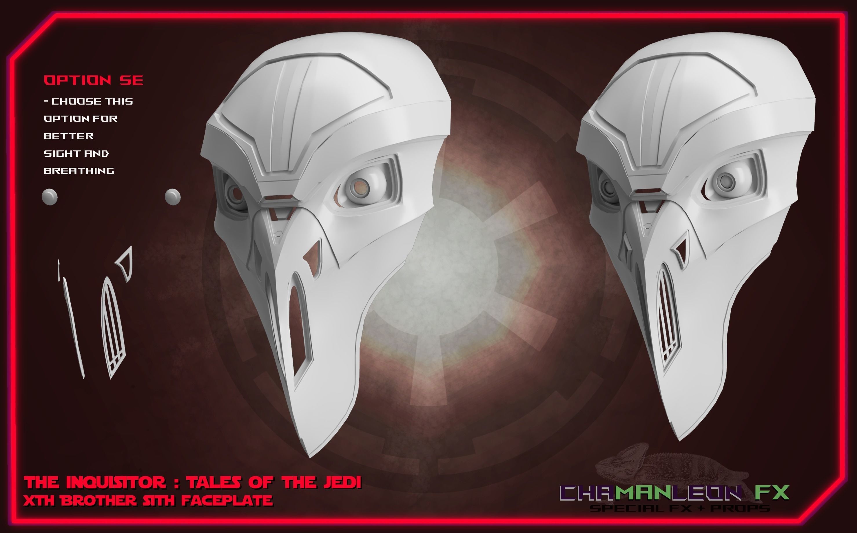 Xth Brother Mask of Inquisitor from Tales of the Jedi 3D model 3D ...