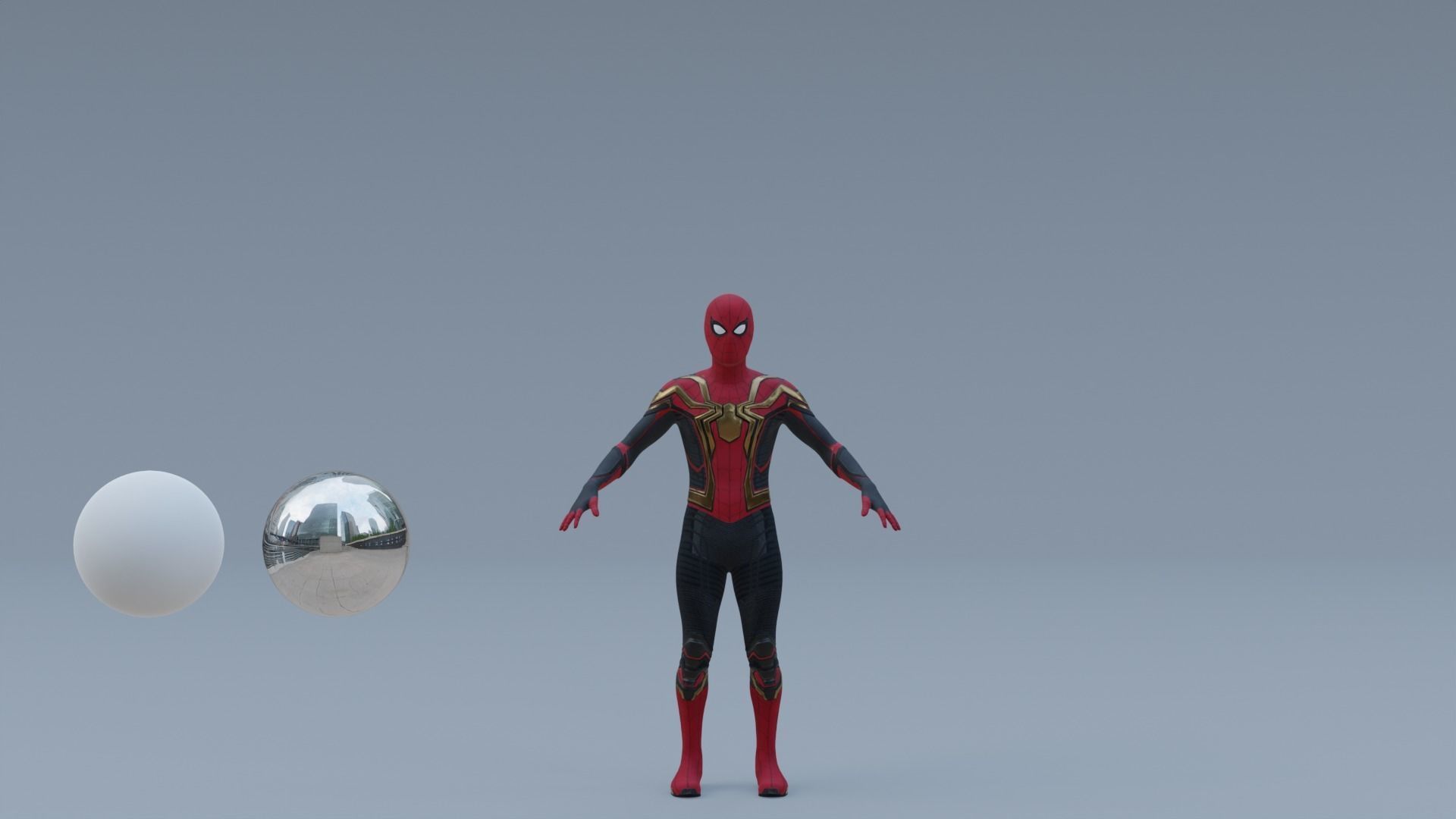 3D model Spider-Man Iron Spider Integrated suit RIGGED - No Way Home VR ...
