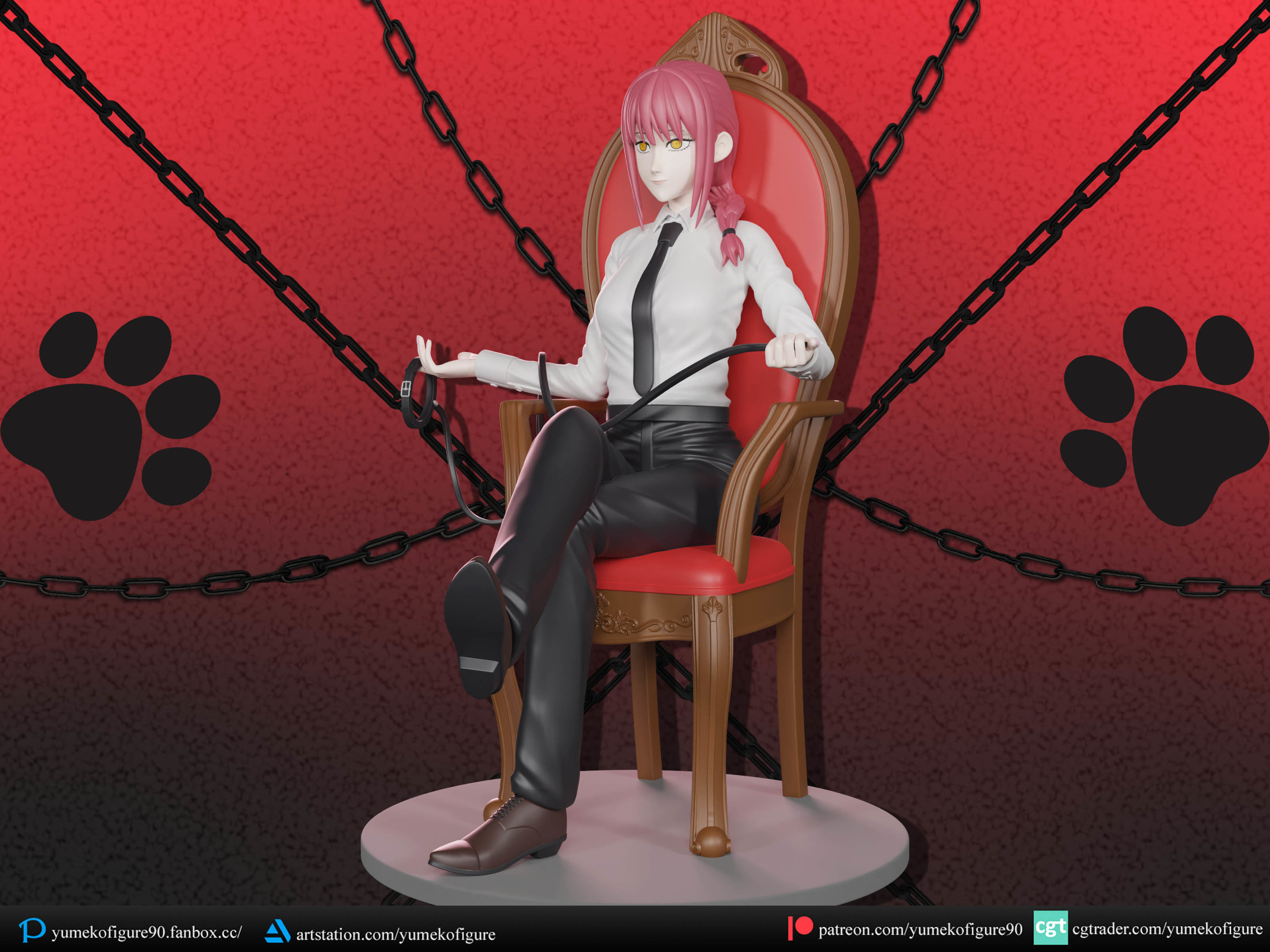 Makima figure 3d 3D model 3D printable | CGTrader