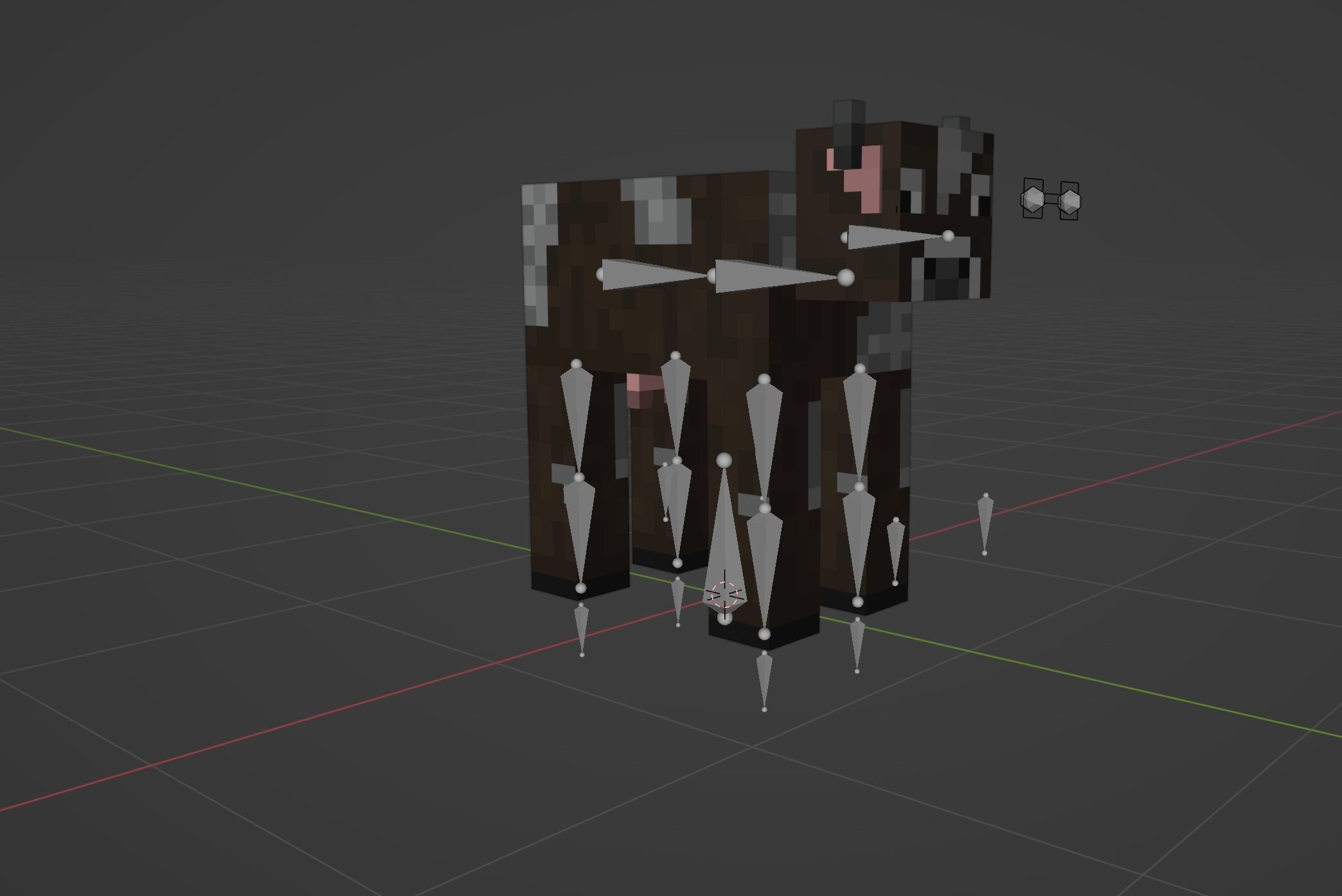 3D model Minecraft Cow Rigged VR / AR / low-poly | CGTrader
