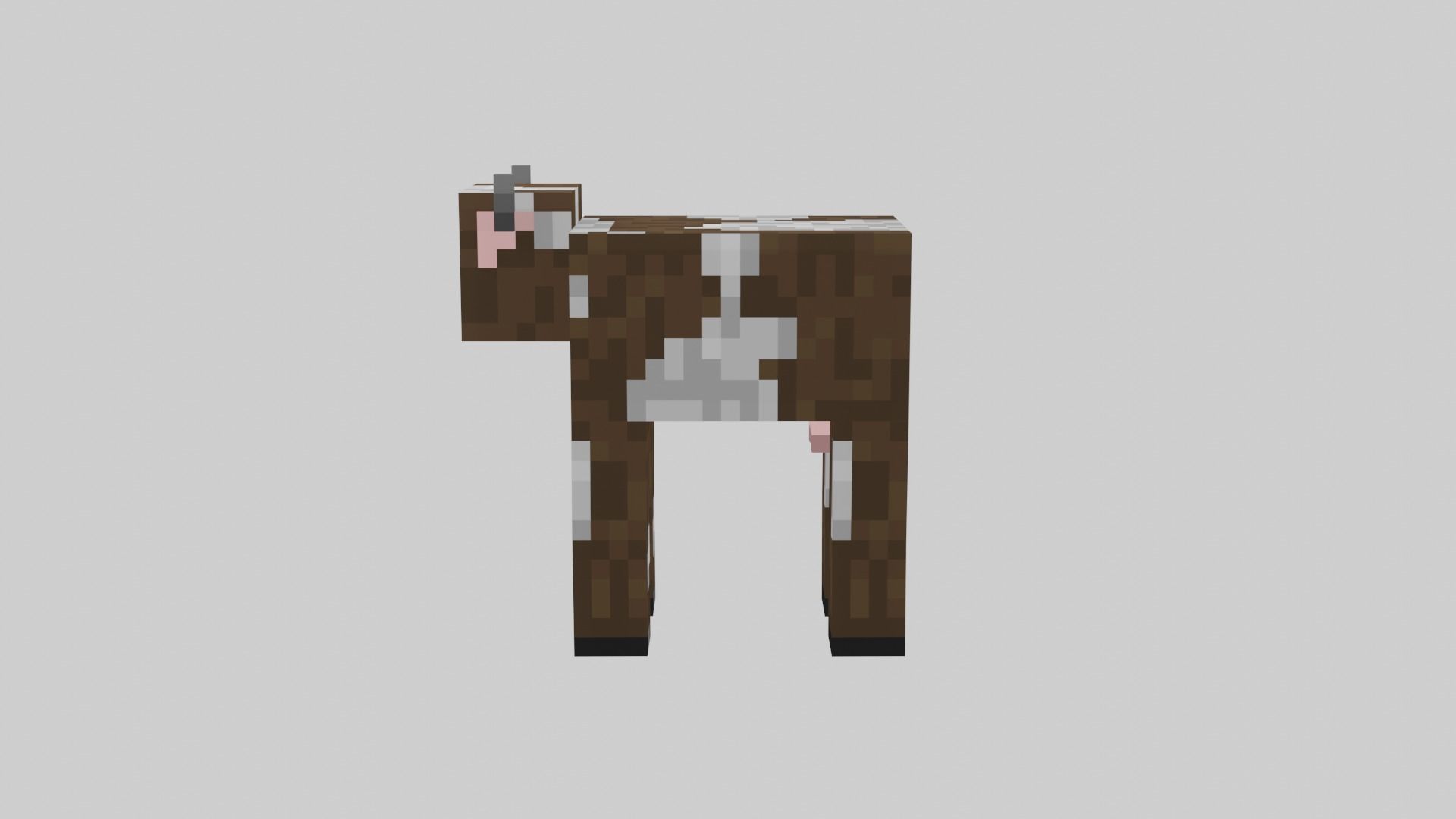3D model Minecraft Cow Rigged VR / AR / low-poly | CGTrader