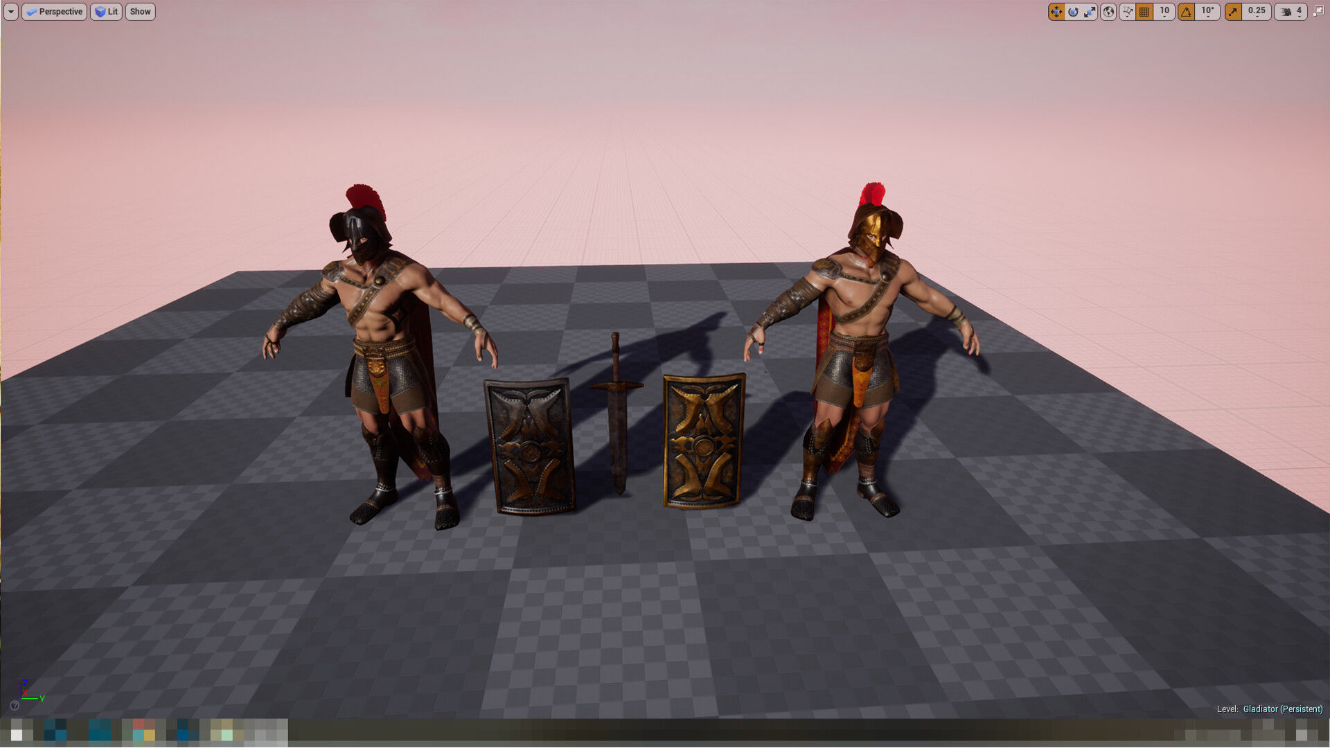 3D model Gladiator VR / AR / low-poly | CGTrader