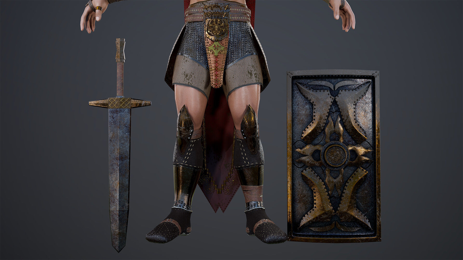 3D model Gladiator VR / AR / low-poly | CGTrader