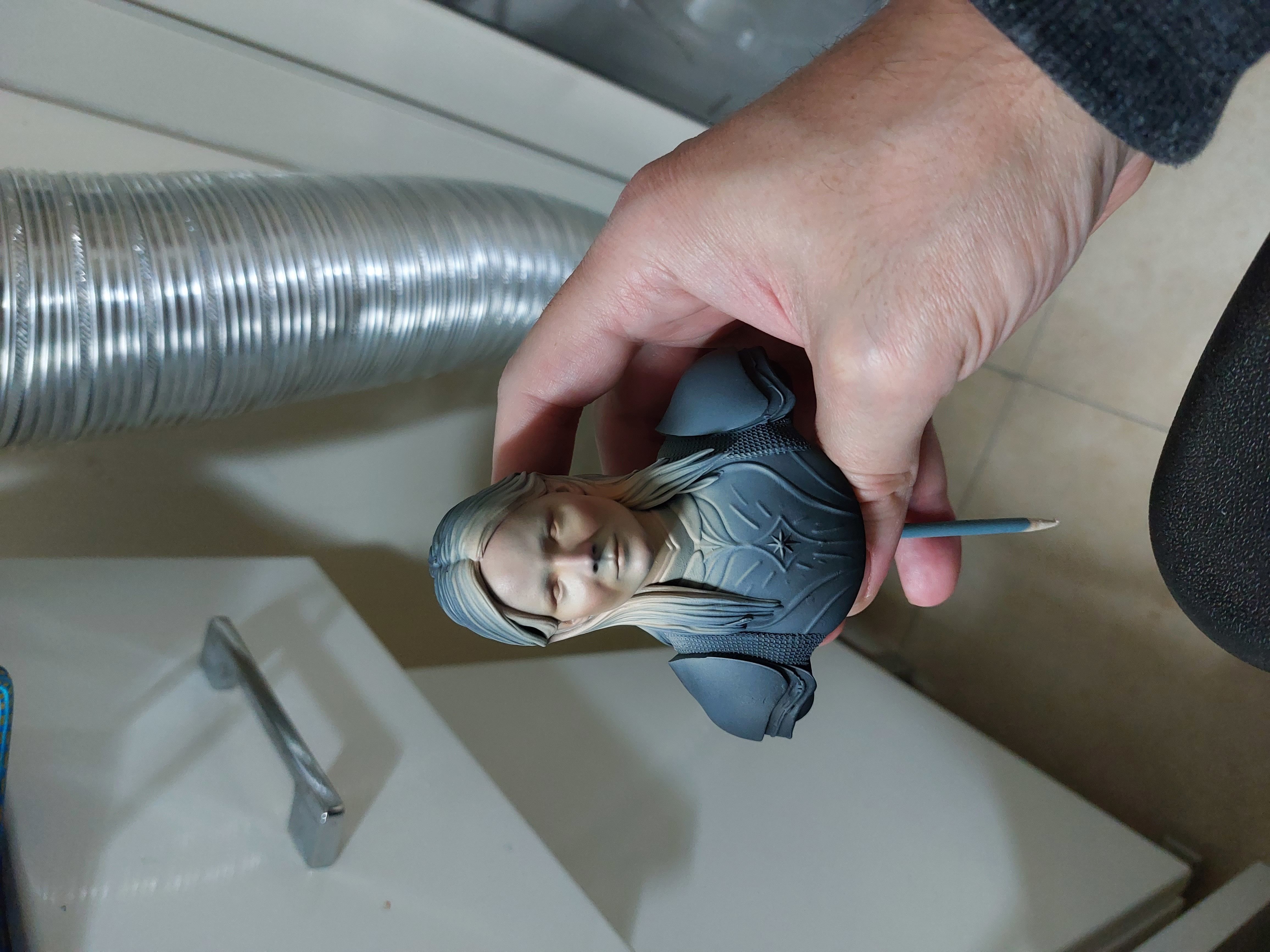 Galadriel Bust Ring of Power ready for 3d Print 3D model 3D printable ...