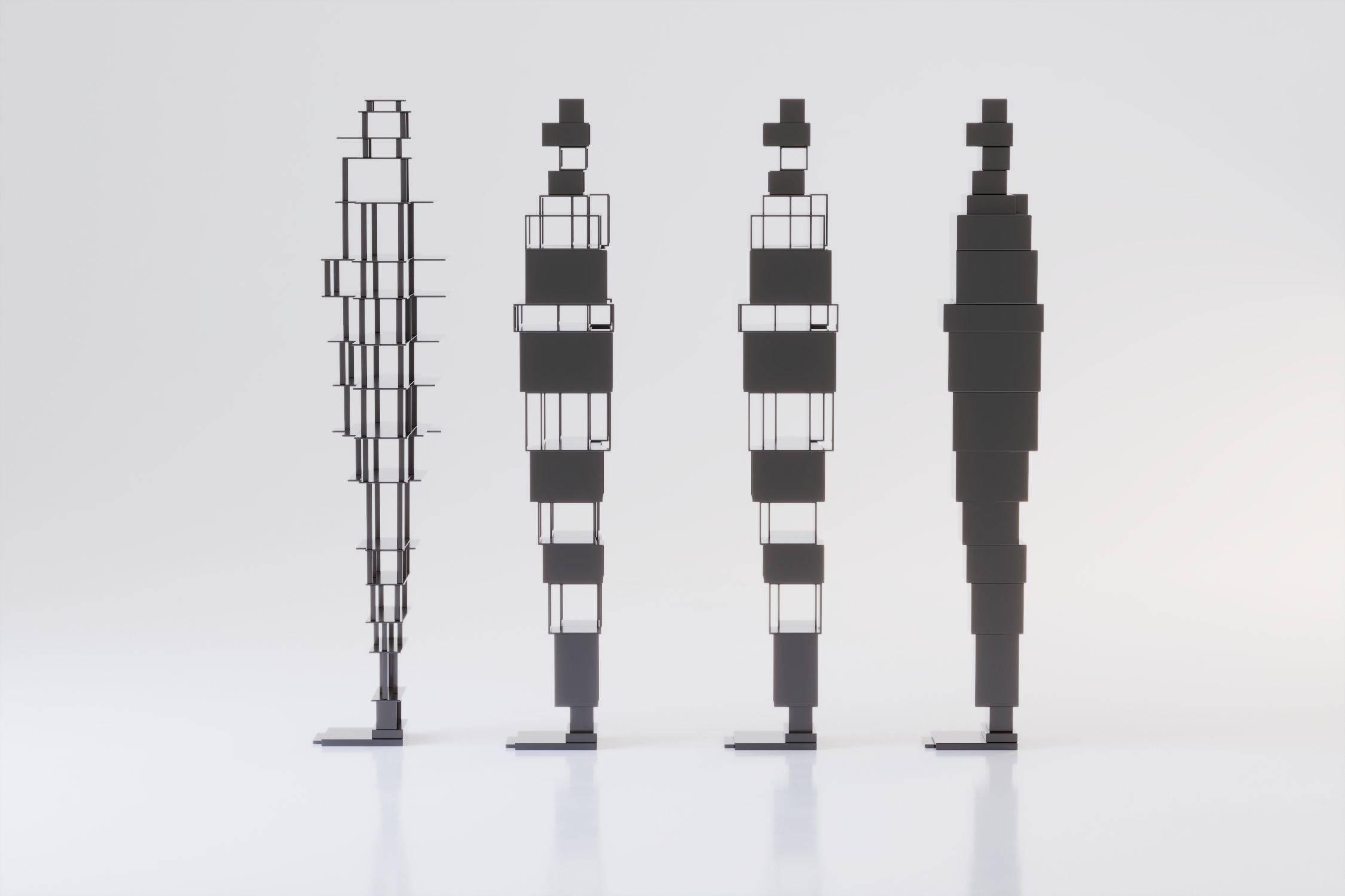 3D model Abstract Human Figure Sculpture VR / AR / low-poly | CGTrader