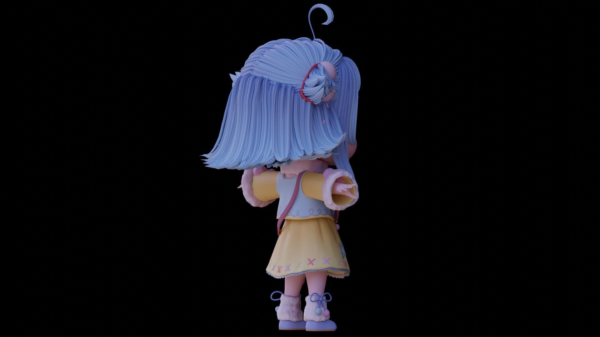 Chibi Character - Ready to rig 3D model | CGTrader