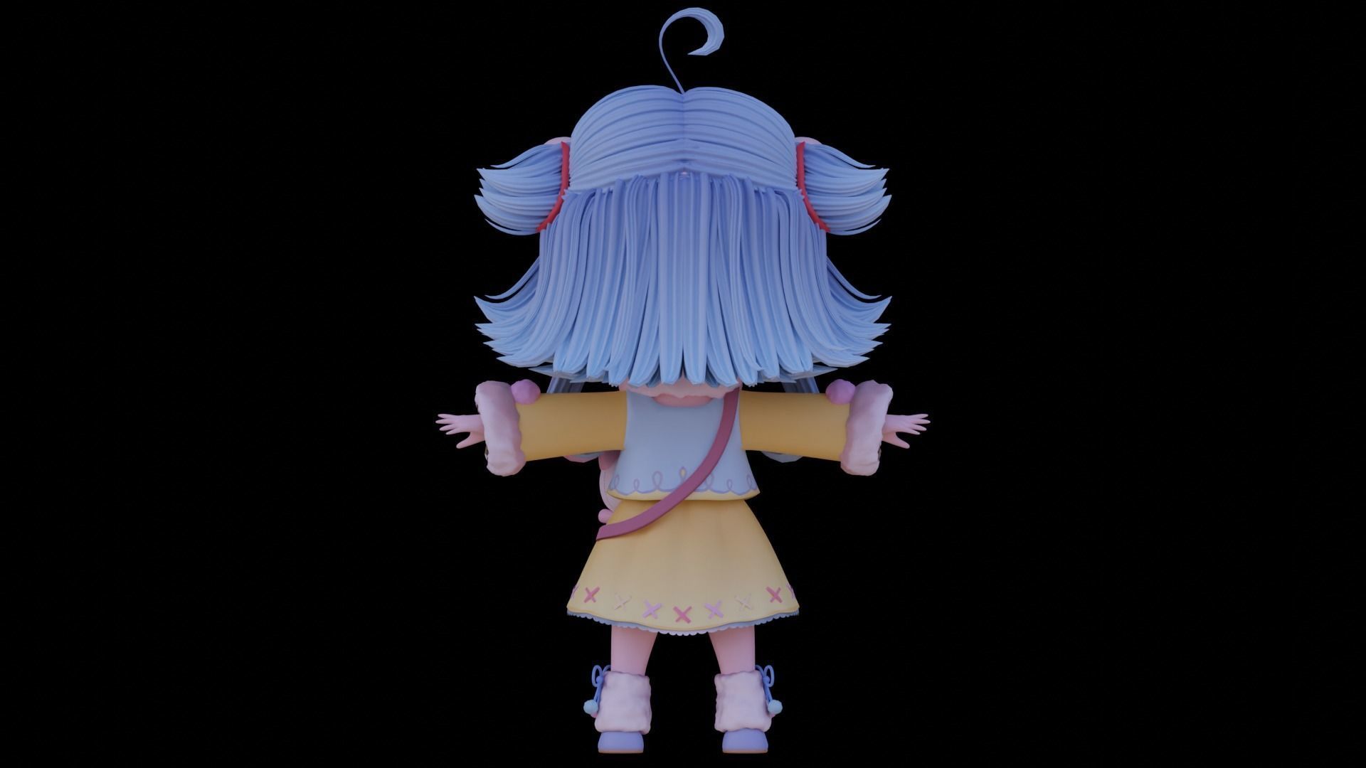 Chibi Character - Ready to rig 3D model | CGTrader