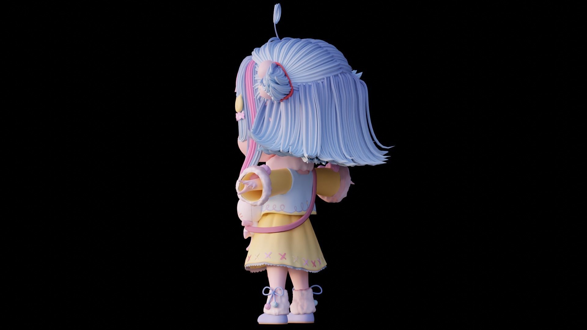Chibi Character - Ready to rig 3D model | CGTrader