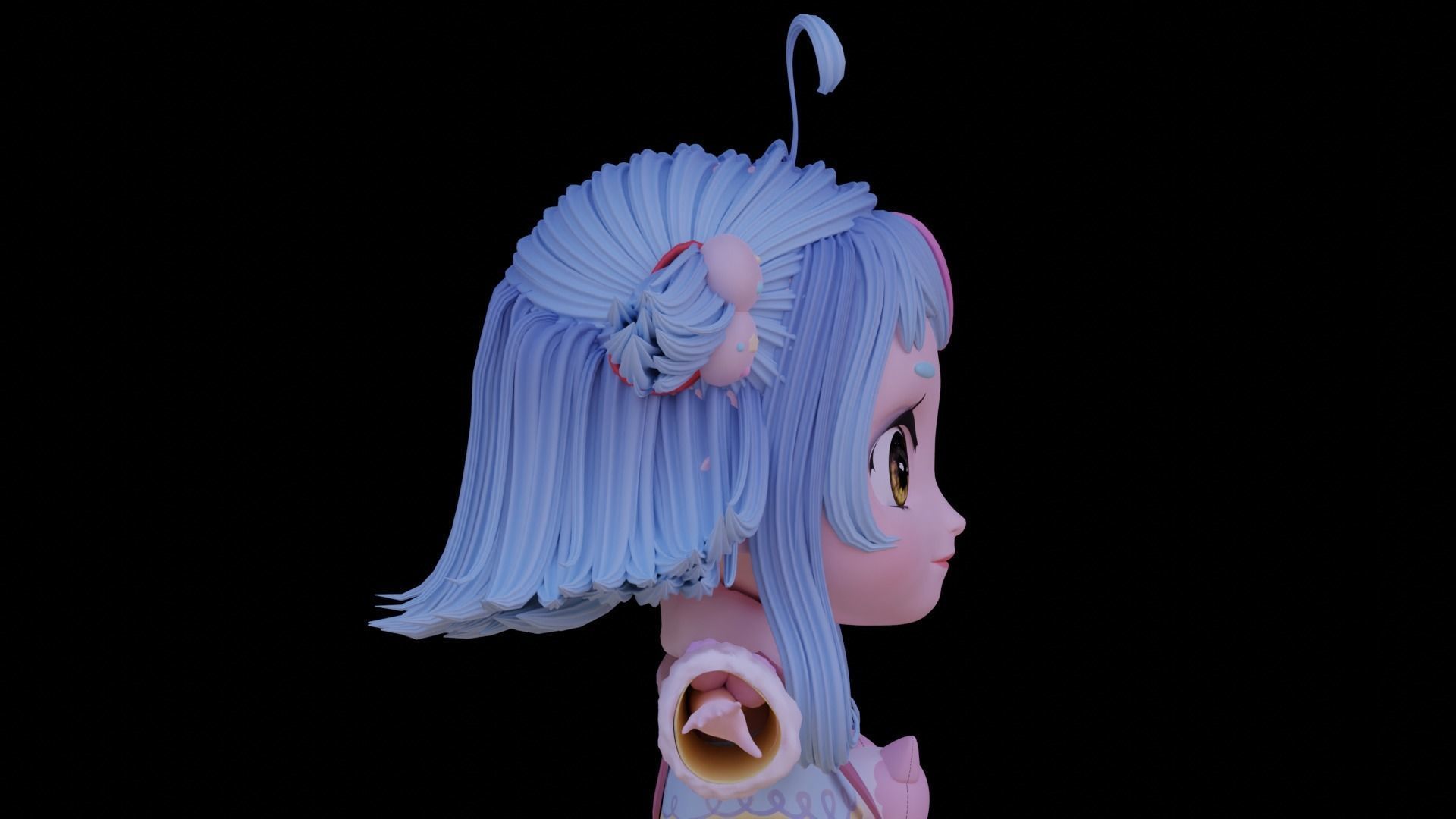 Chibi Character - Ready to rig 3D model | CGTrader